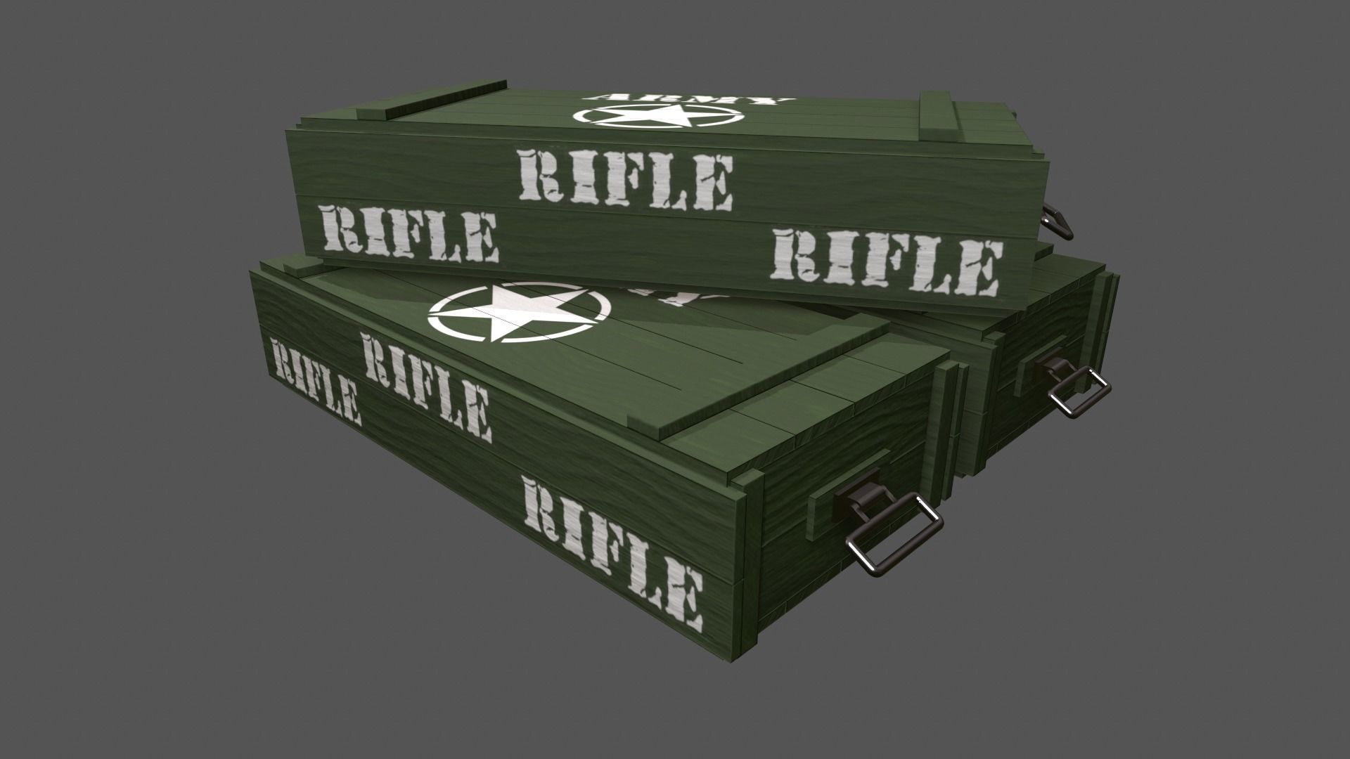 Army Military box free VR / AR / low-poly 3D model | CGTrader