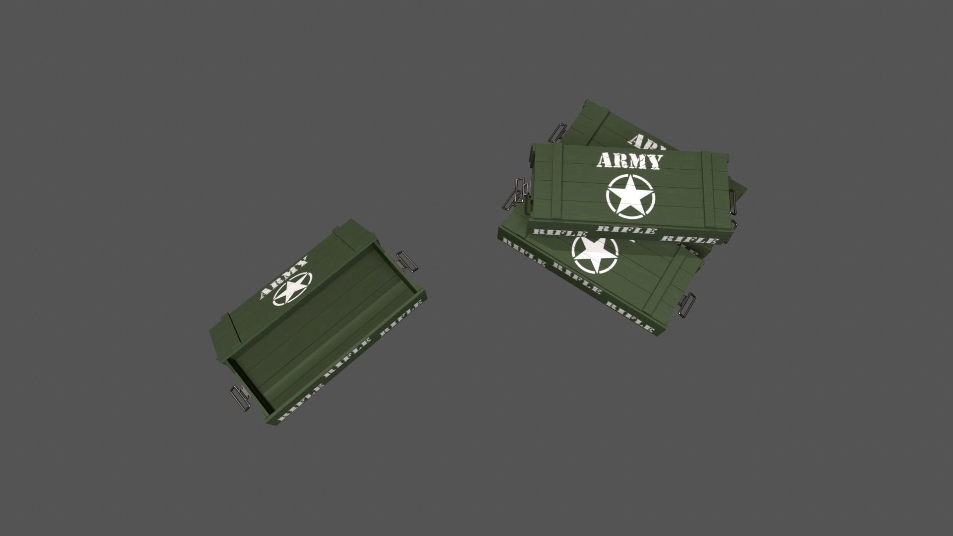 Army Military box free VR / AR / low-poly 3D model | CGTrader