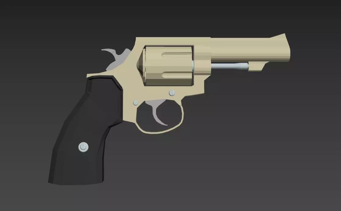Revolver Gun Model 3DS MAX File 3D Print 3D model 3D printable | CGTrader