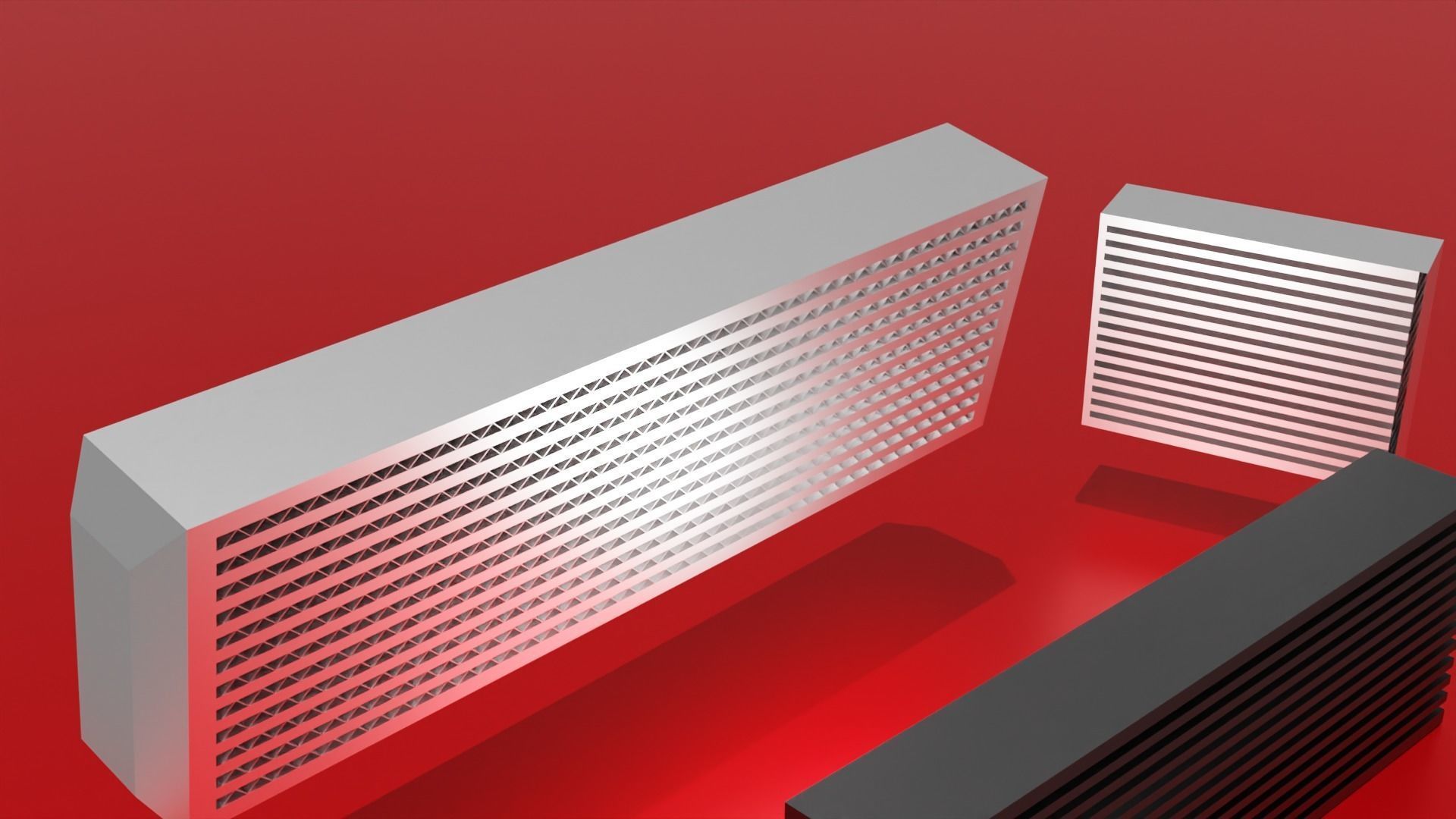 Generic Car Radiator free 3D model | CGTrader