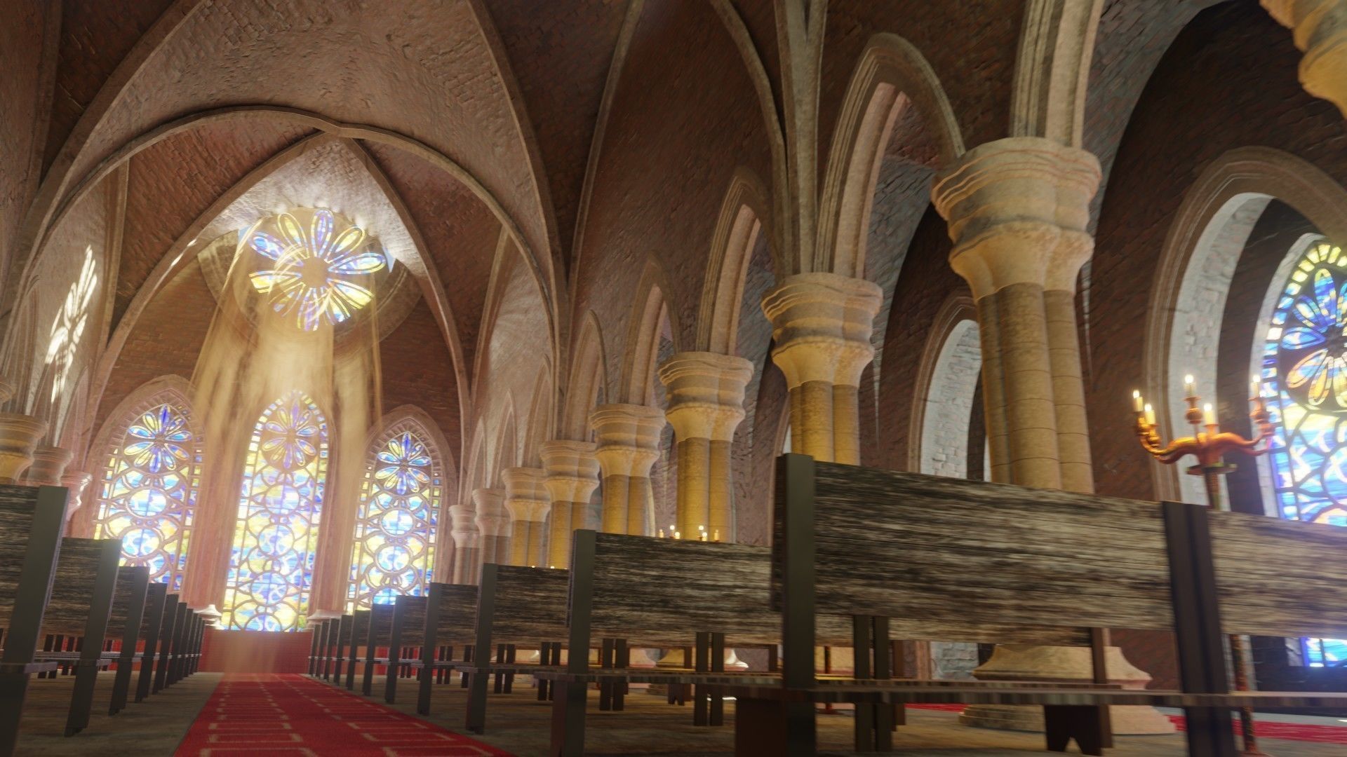 3D model Church cathedral VR / AR / low-poly | CGTrader