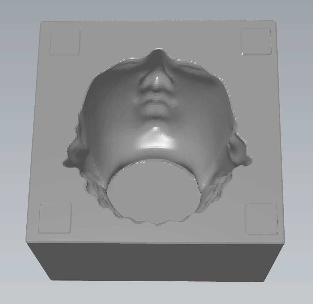 MakeIT Head And Face Top And Bottom Mold 3D Model 3D model | CGTrader
