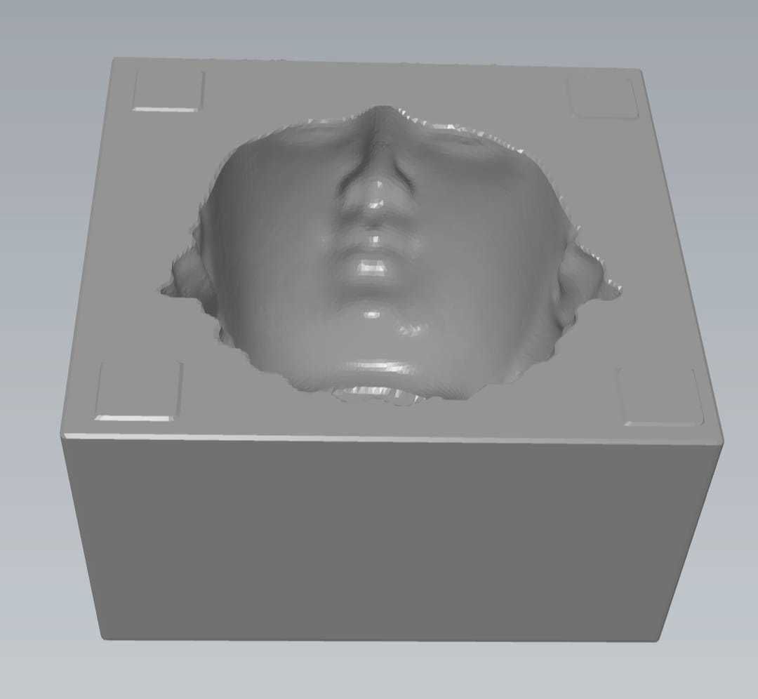 MakeIT Head And Face Top And Bottom Mold 3D Model 3D model | CGTrader