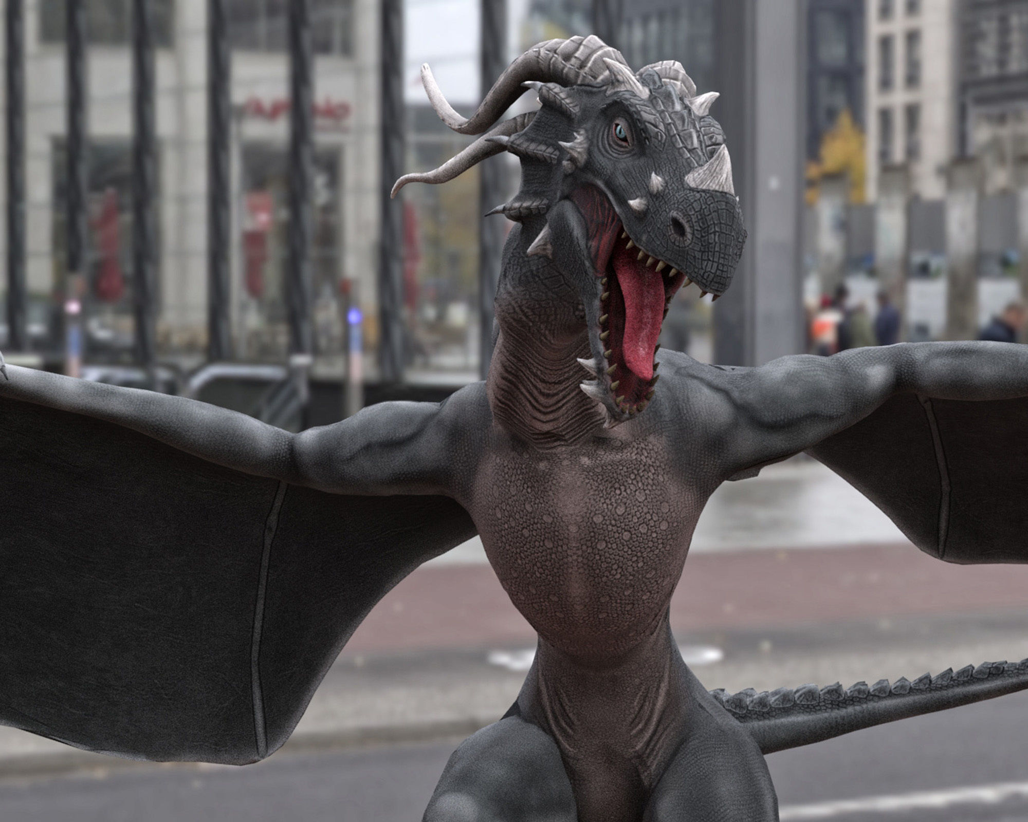 3D model Dragon-2309 bat with wings VR / AR / low-poly | CGTrader