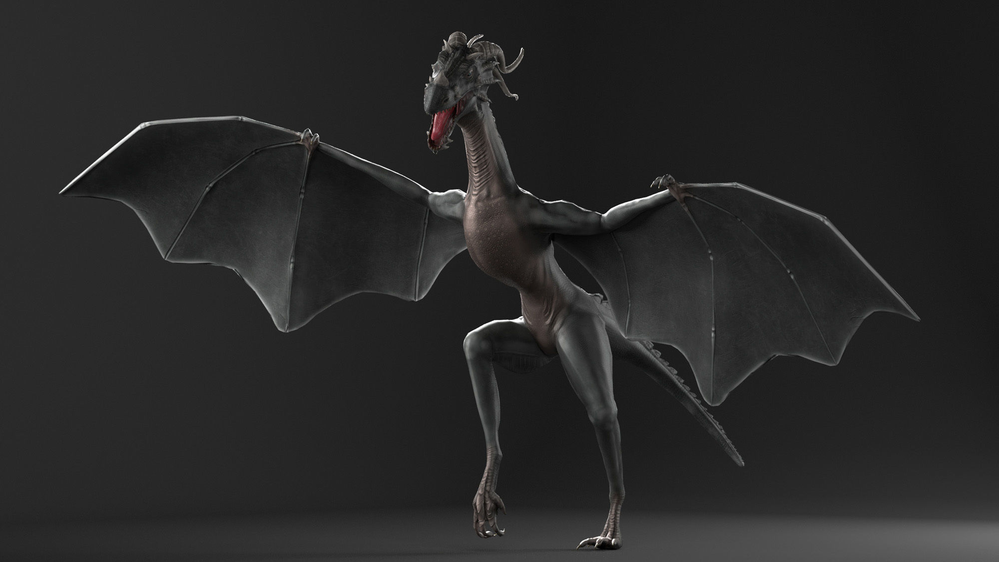 3D model Dragon-2309 bat with wings VR / AR / low-poly | CGTrader