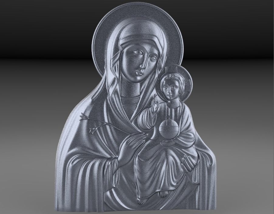 the virgin mary 3D model 3D printable | CGTrader