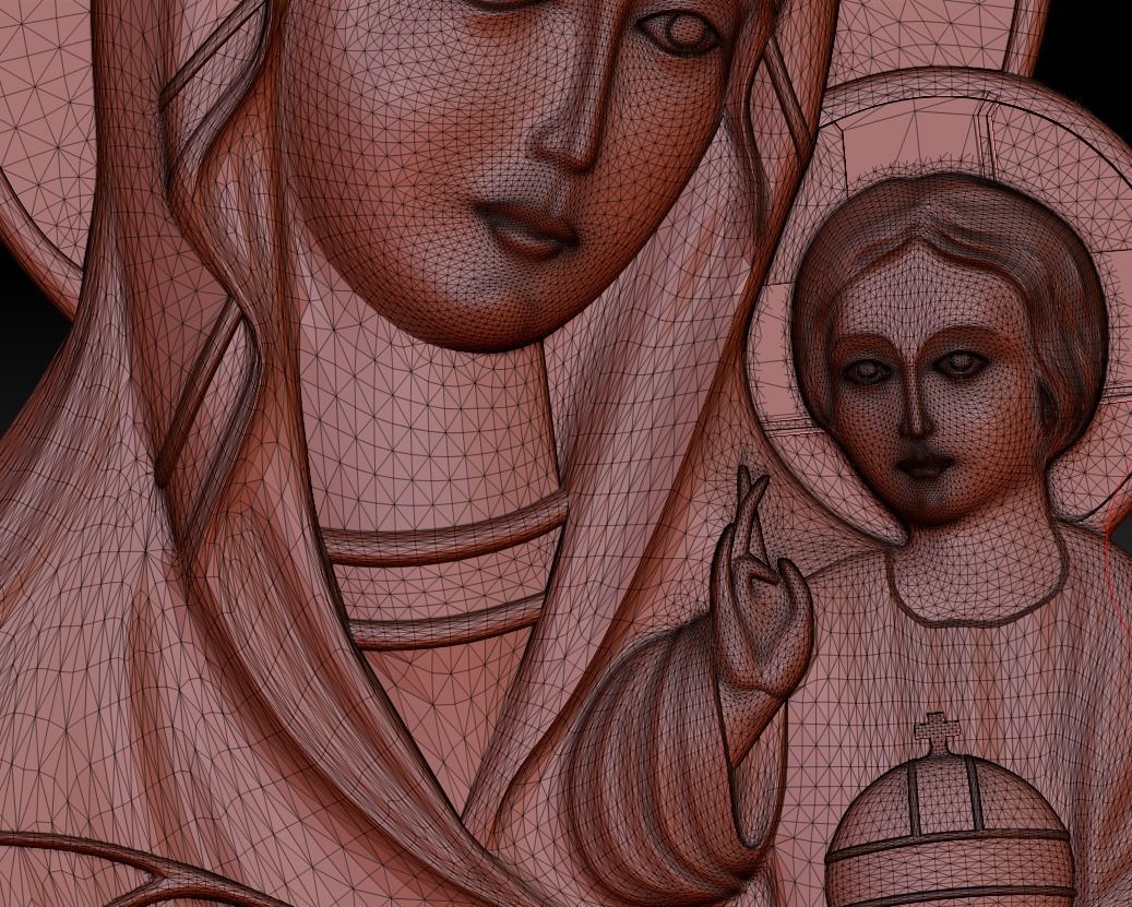 the virgin mary 3D model 3D printable | CGTrader