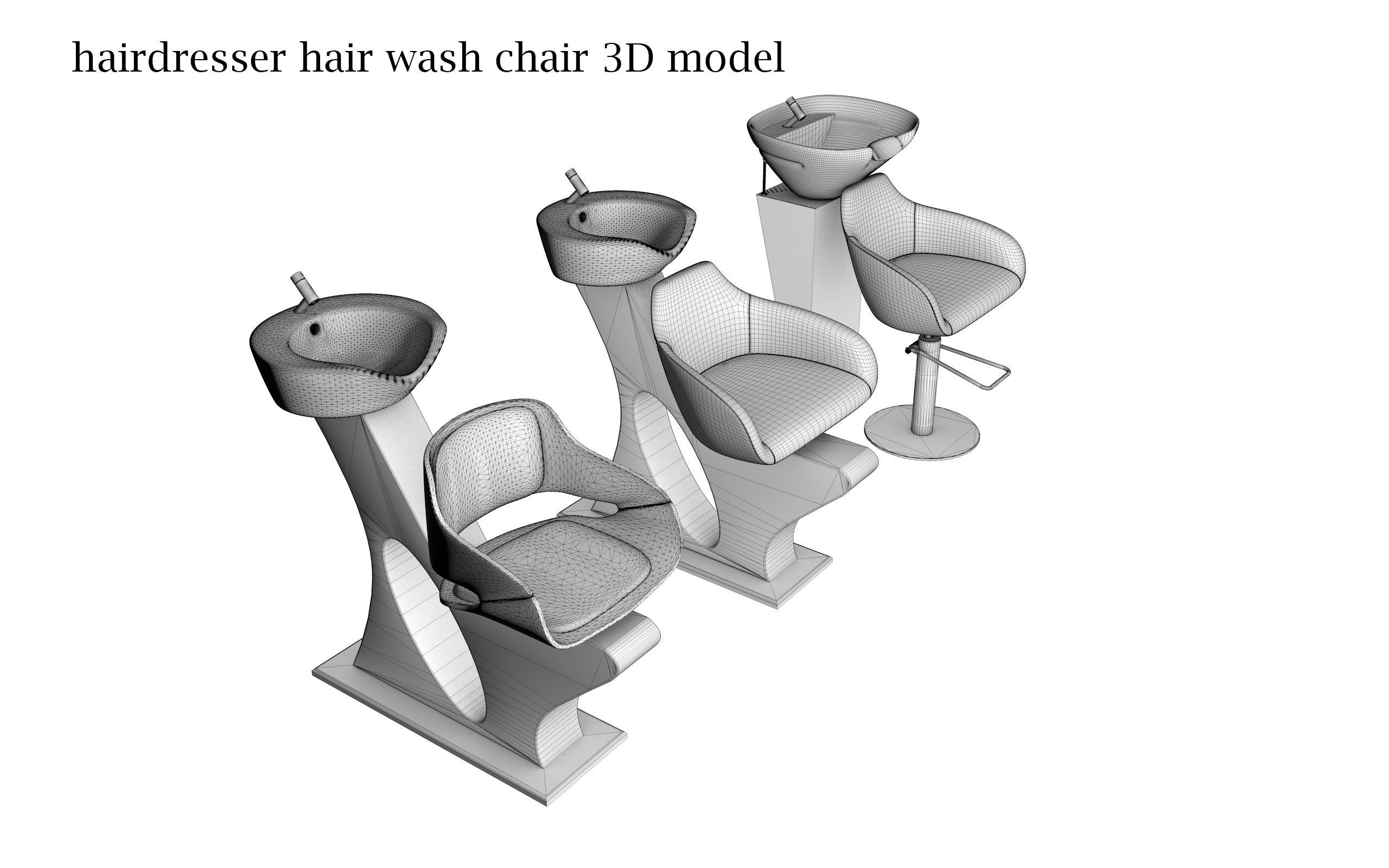Hair Salon Chair 3D model 3D model | CGTrader