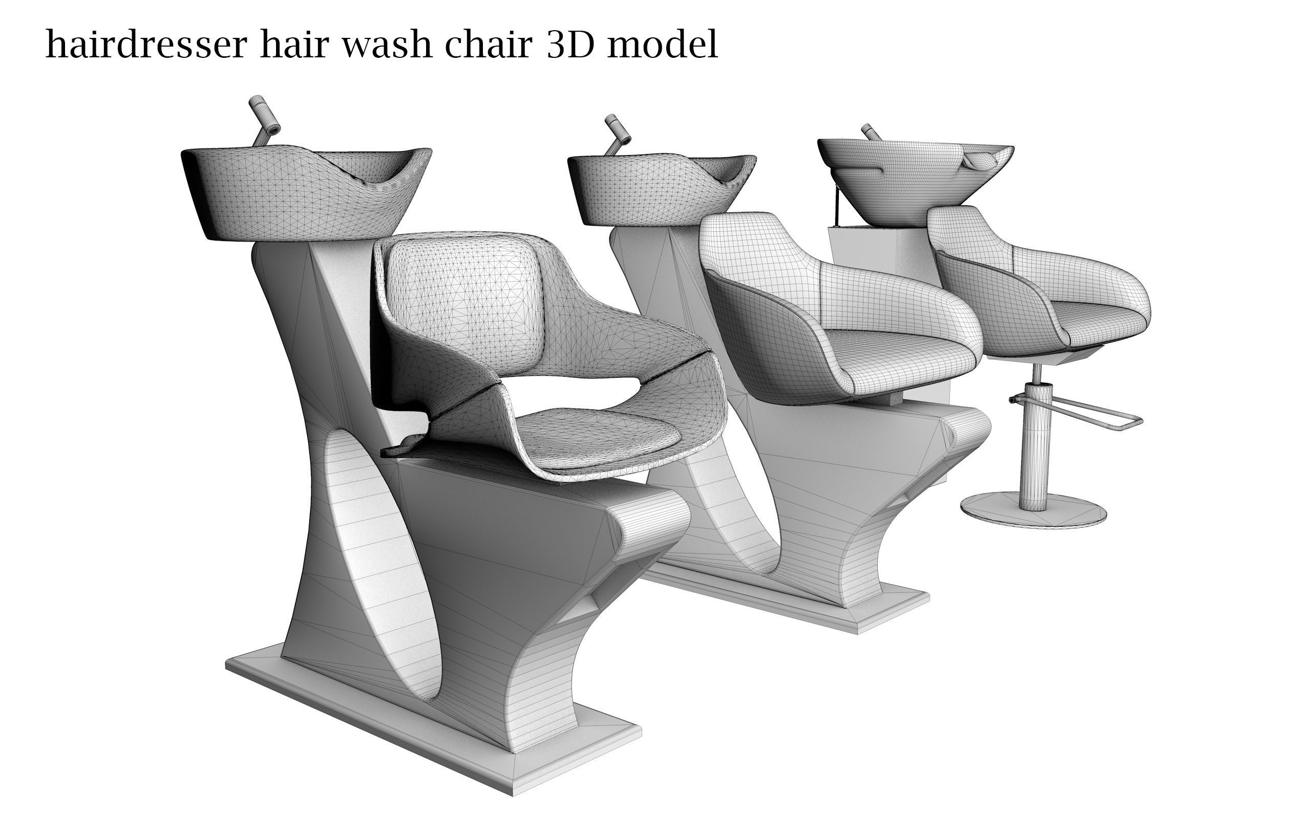 Hair Salon Chair 3D model 3D model | CGTrader