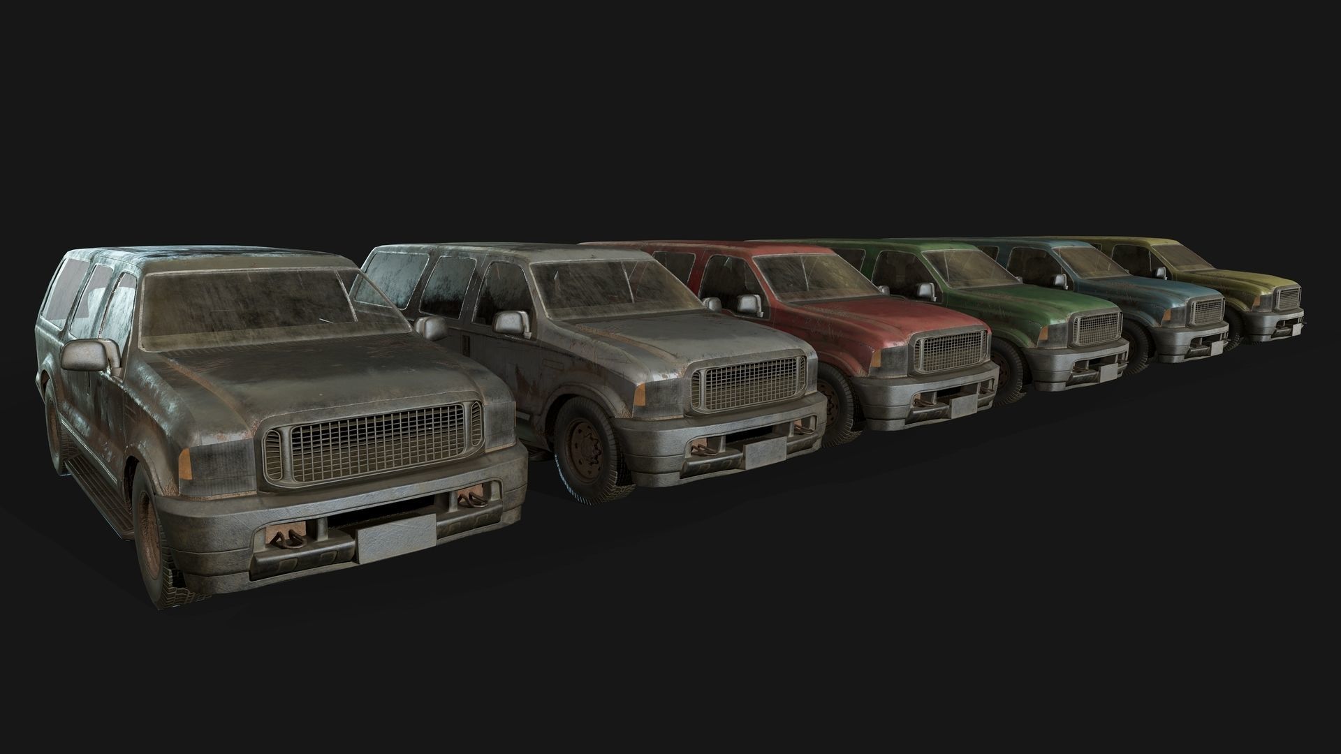 3D model Ford Excursion 1999 - LowPoly VR / AR / low-poly | CGTrader