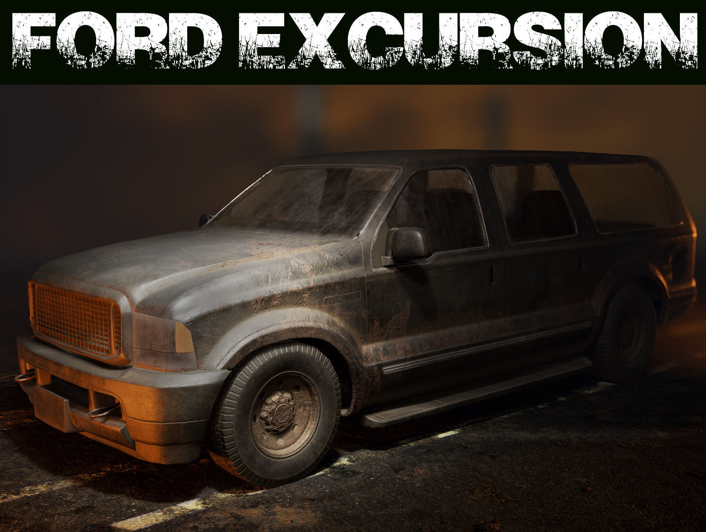 3D model Ford Excursion 1999 - LowPoly VR / AR / low-poly | CGTrader