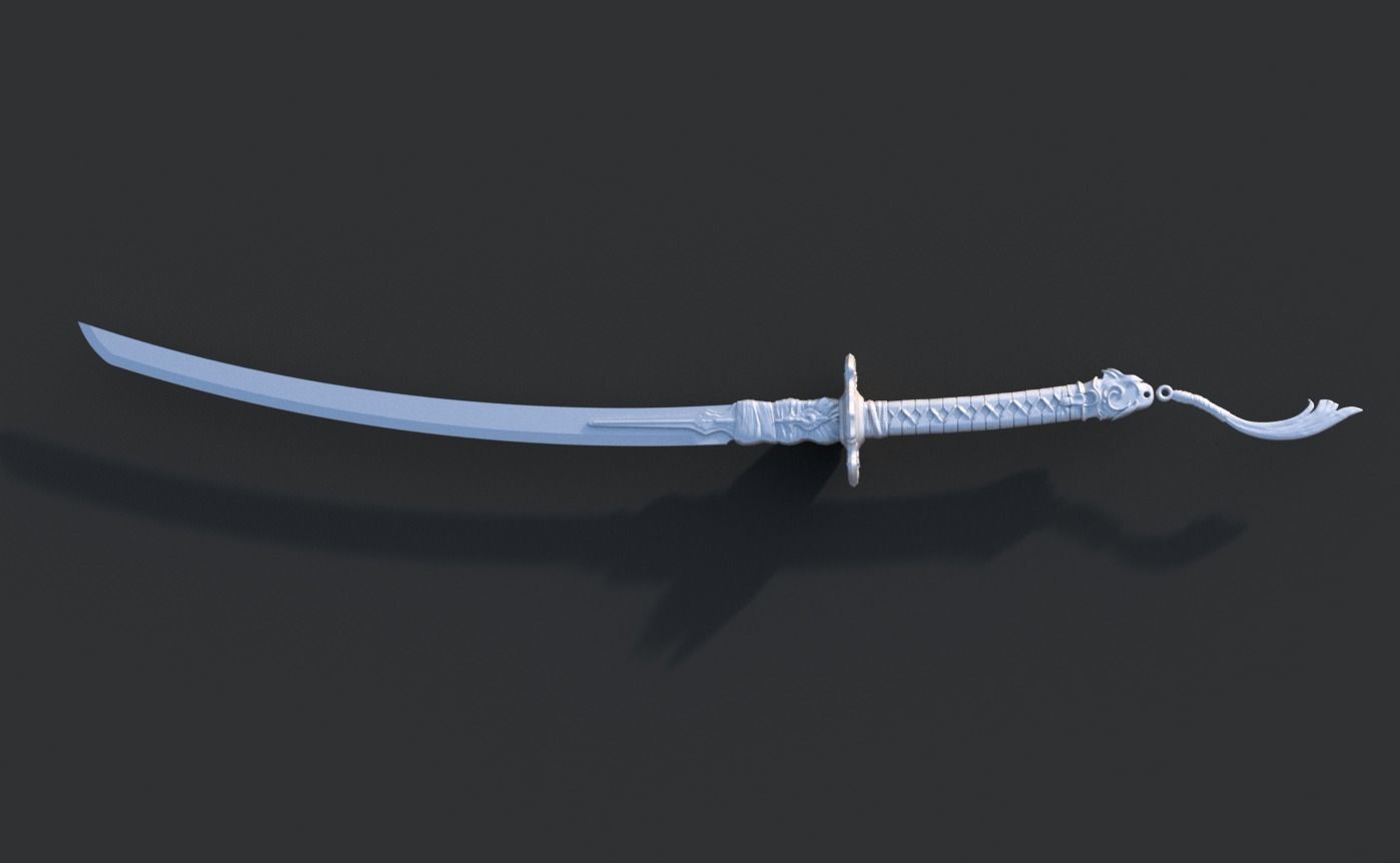 2B Sword Cosplay Prop Virtuous Contract Sword Nier Automata 3D model 3D ...