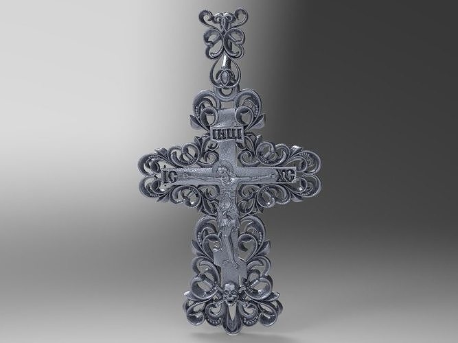 church cross 5 3D model 3D printable | CGTrader