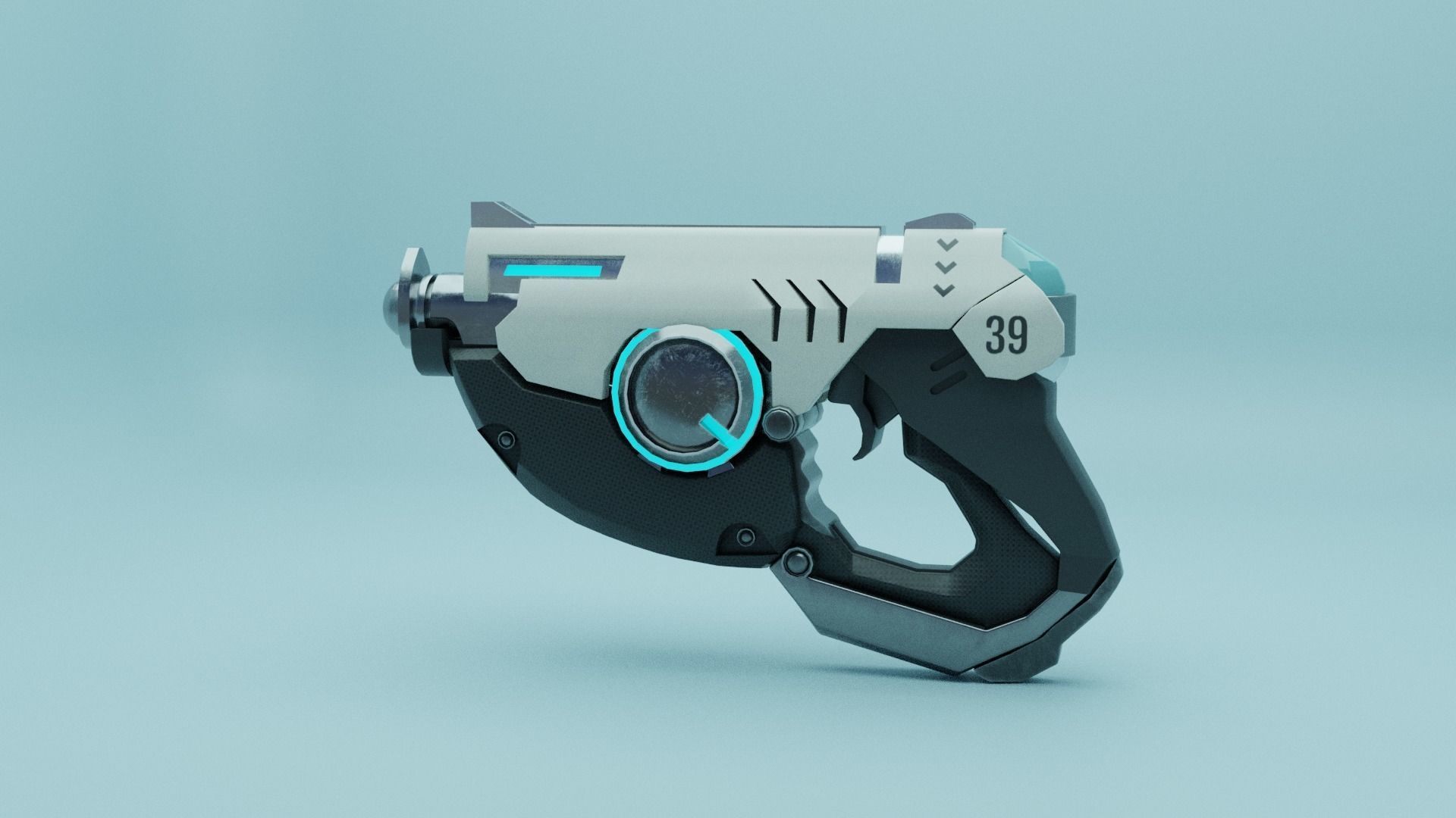 Tracer Gun Concept 3D model | CGTrader