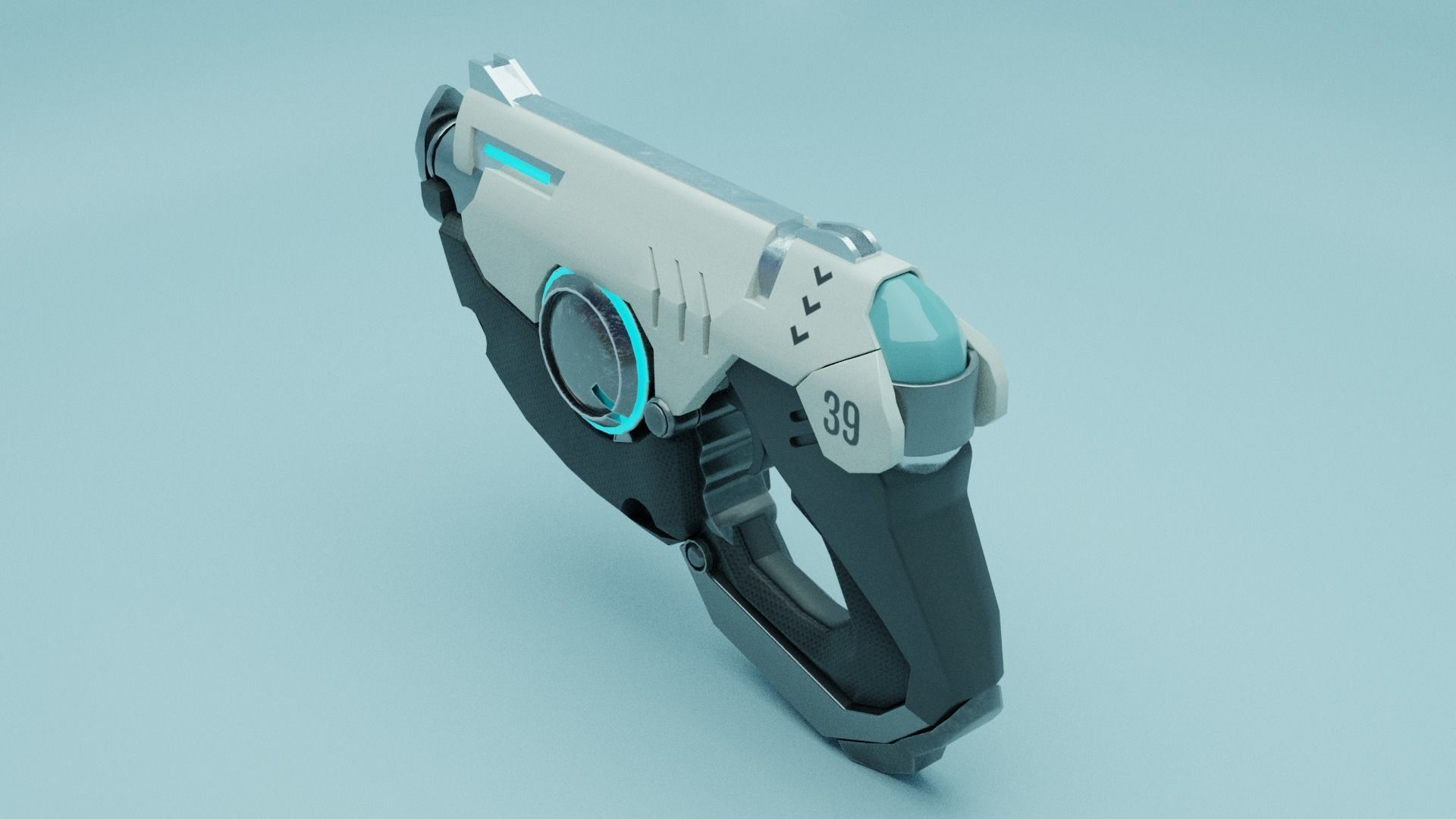 Tracer Gun Concept 3D model | CGTrader