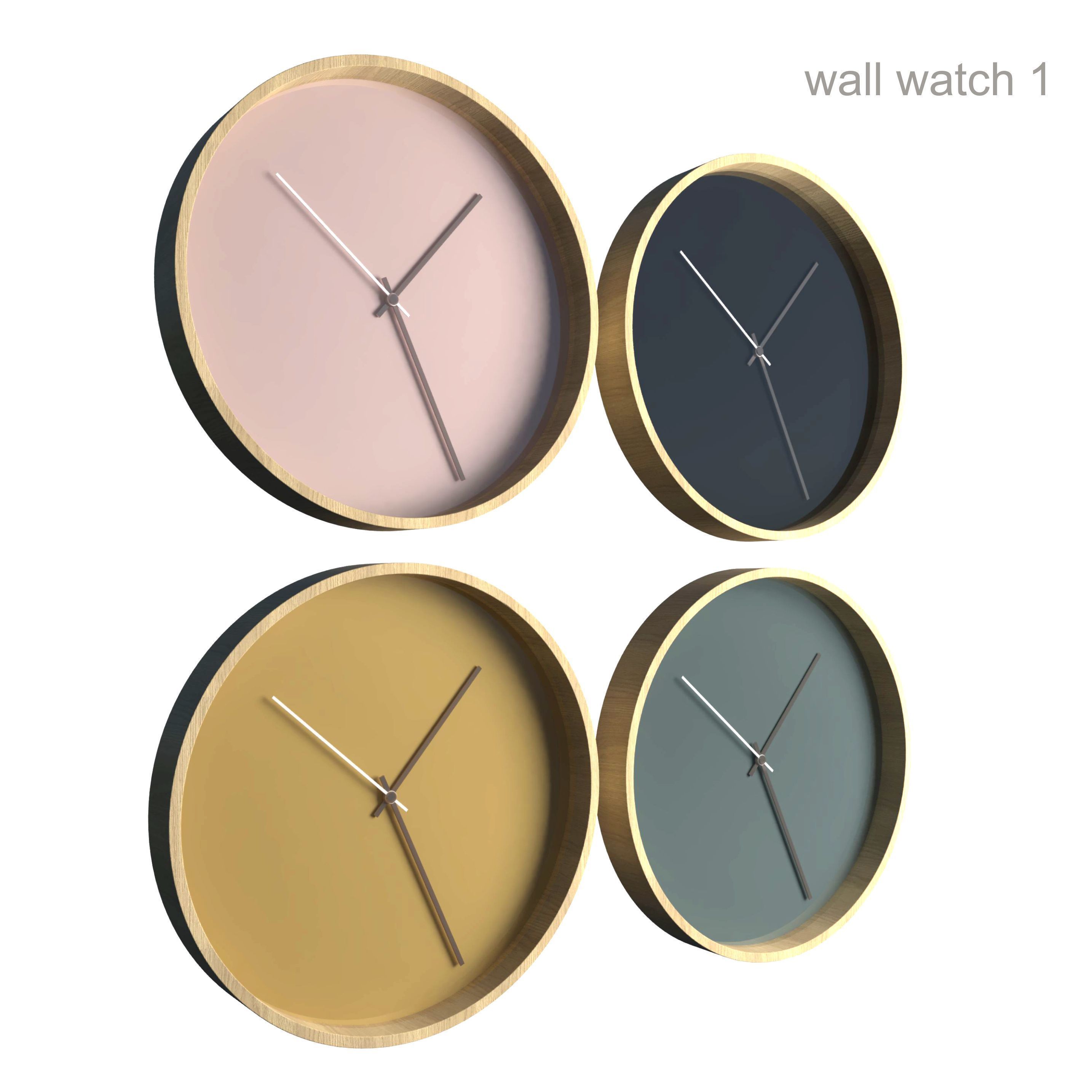 wall watch 1 3D model | CGTrader