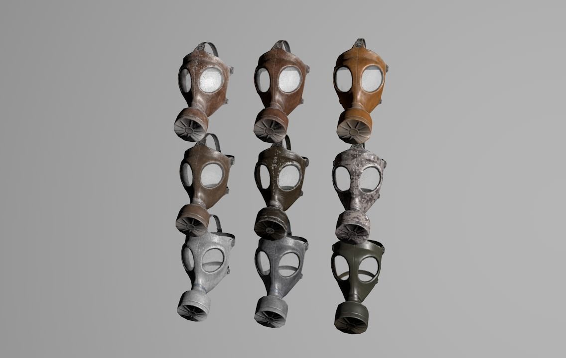 3D model Chemical mask VR / AR / low-poly | CGTrader