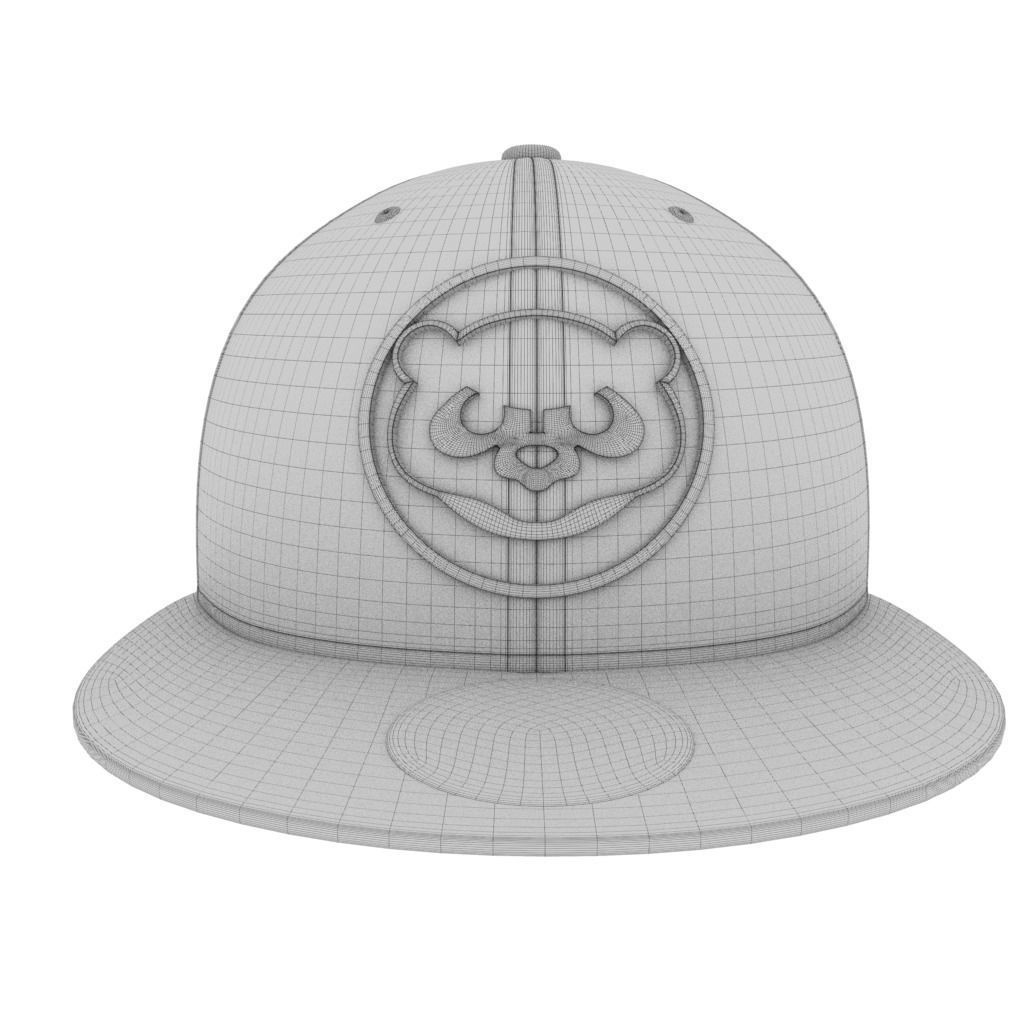 Chicago Cubs Baseball Cap 3D model | CGTrader