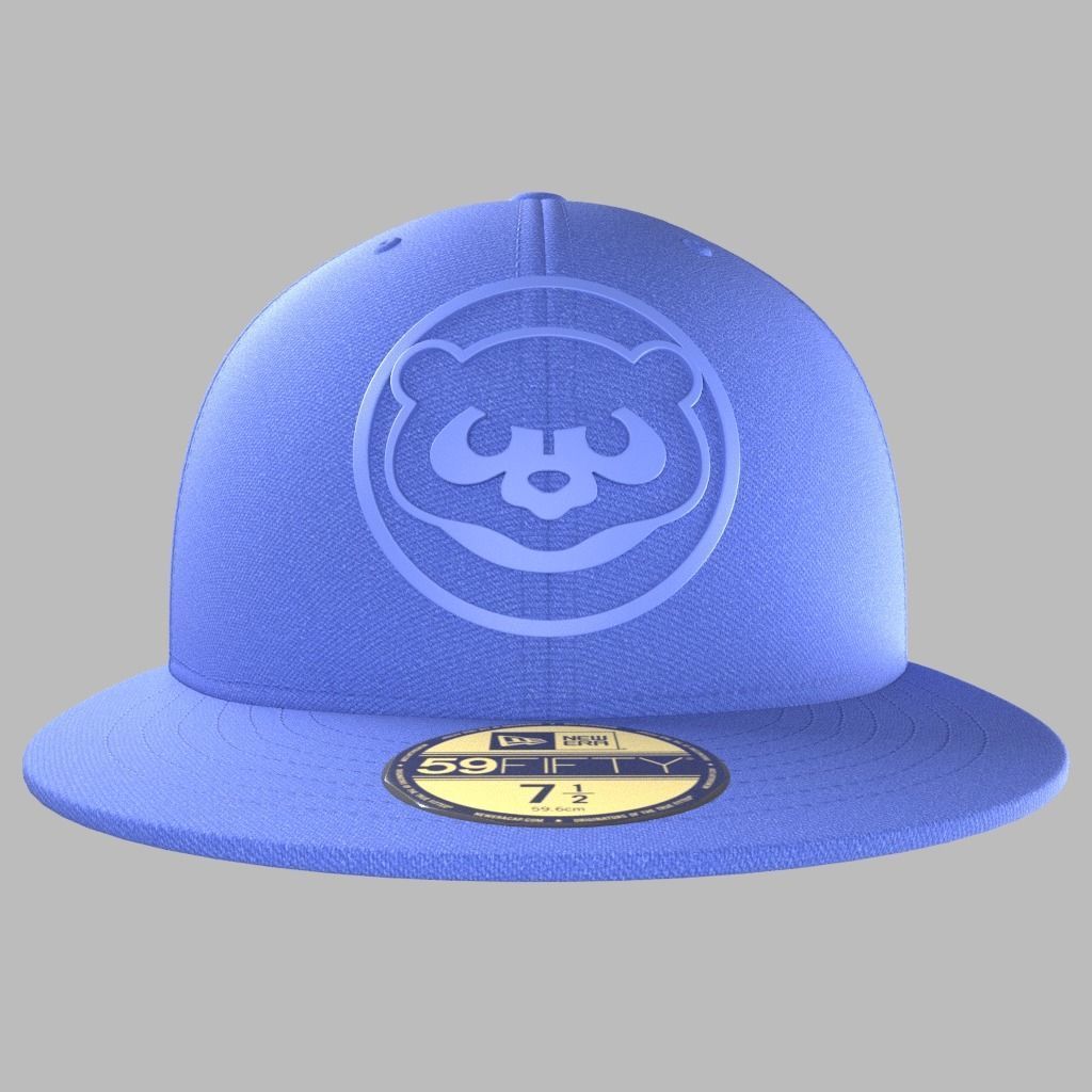 Chicago Cubs Baseball Cap 3D model | CGTrader