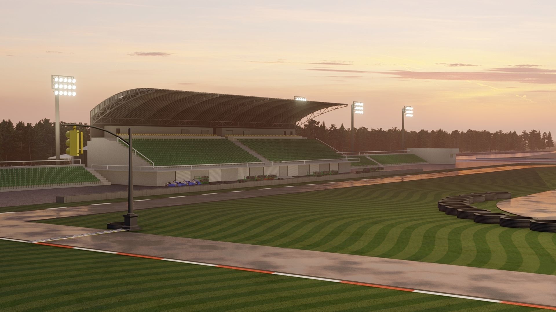 3D model Race to Victory - The Ultimate RaceTrack Stadium and Dirt ...