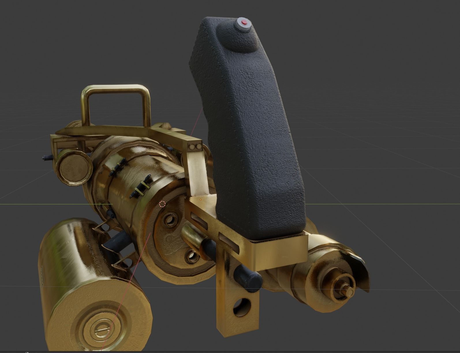 3D model Minigun Golden VR / AR / low-poly | CGTrader