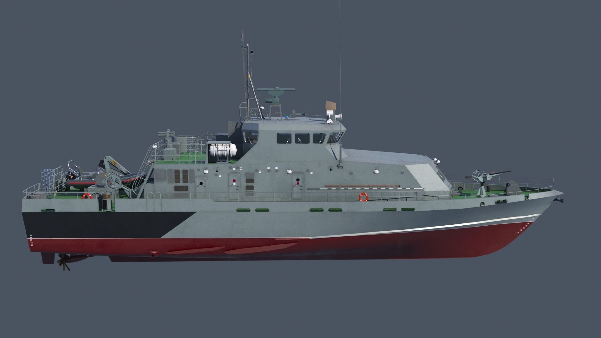 pr 21980 Grachonok-class anti-saboteur ship 3D model | CGTrader