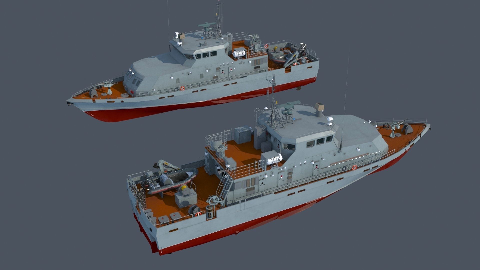pr 21980 Grachonok-class anti-saboteur ship 3D model | CGTrader
