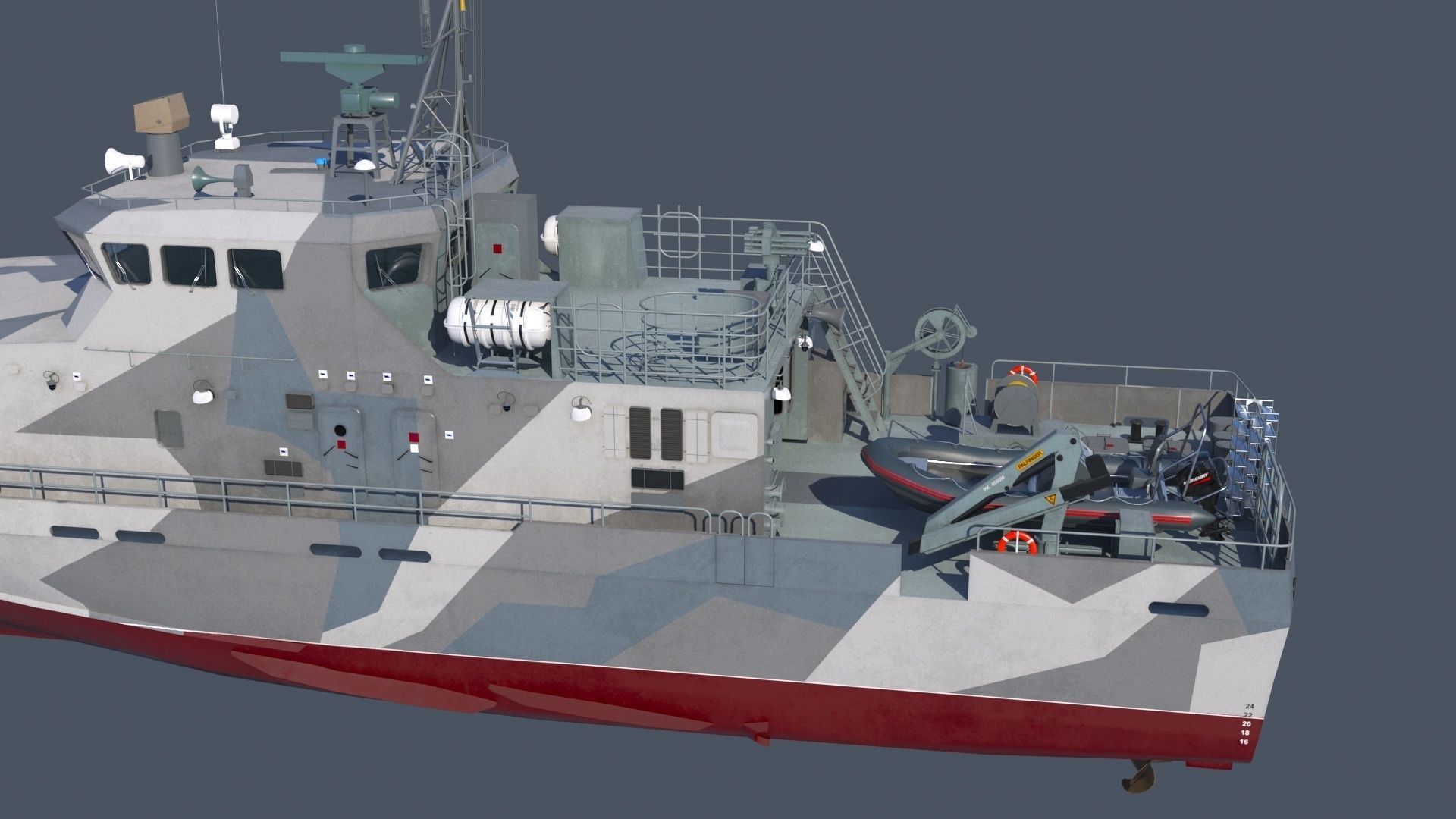 pr 21980 Grachonok-class anti-saboteur ship 3D model | CGTrader