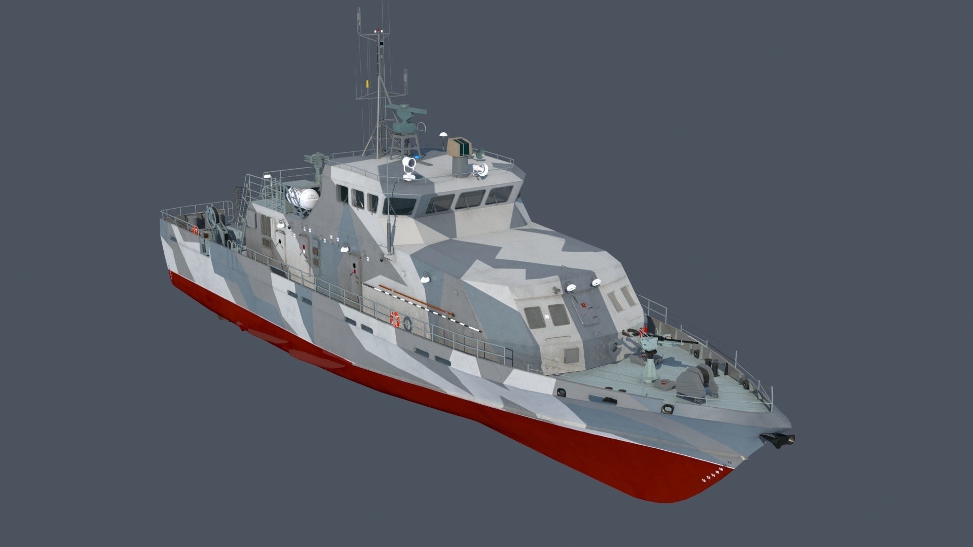 pr 21980 Grachonok-class anti-saboteur ship 3D model | CGTrader