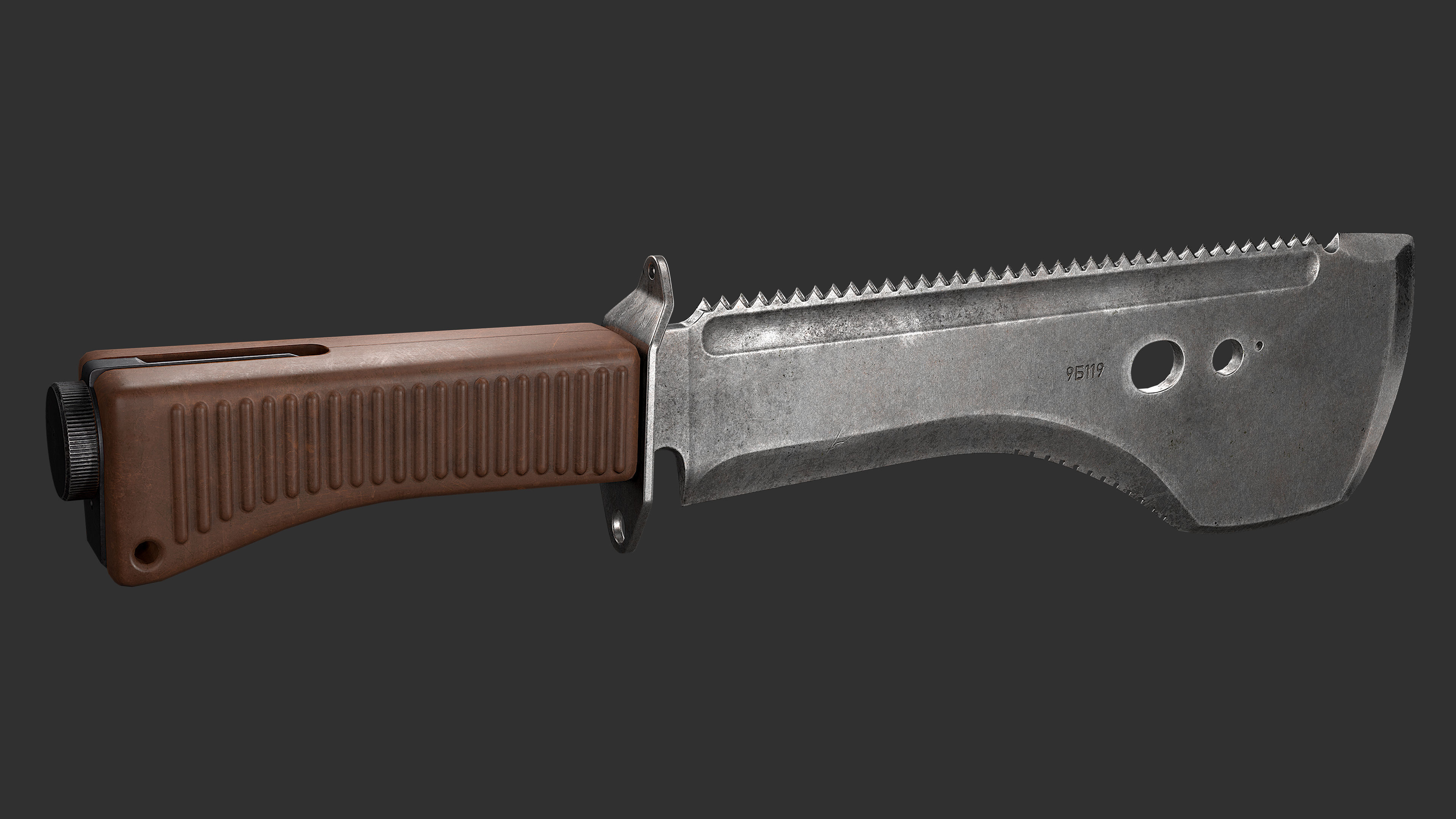 3D model Taiga 1 machete Game Ready PBR VR / AR / low-poly | CGTrader