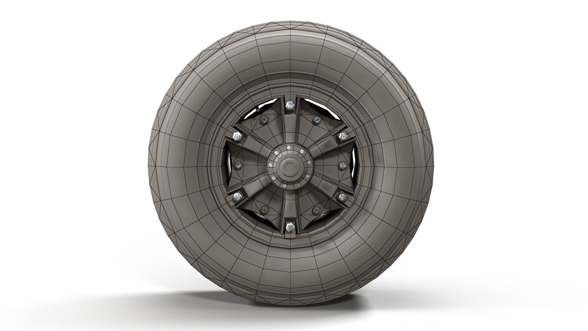 3D model PBR vintage truck wheels VR / AR / low-poly | CGTrader