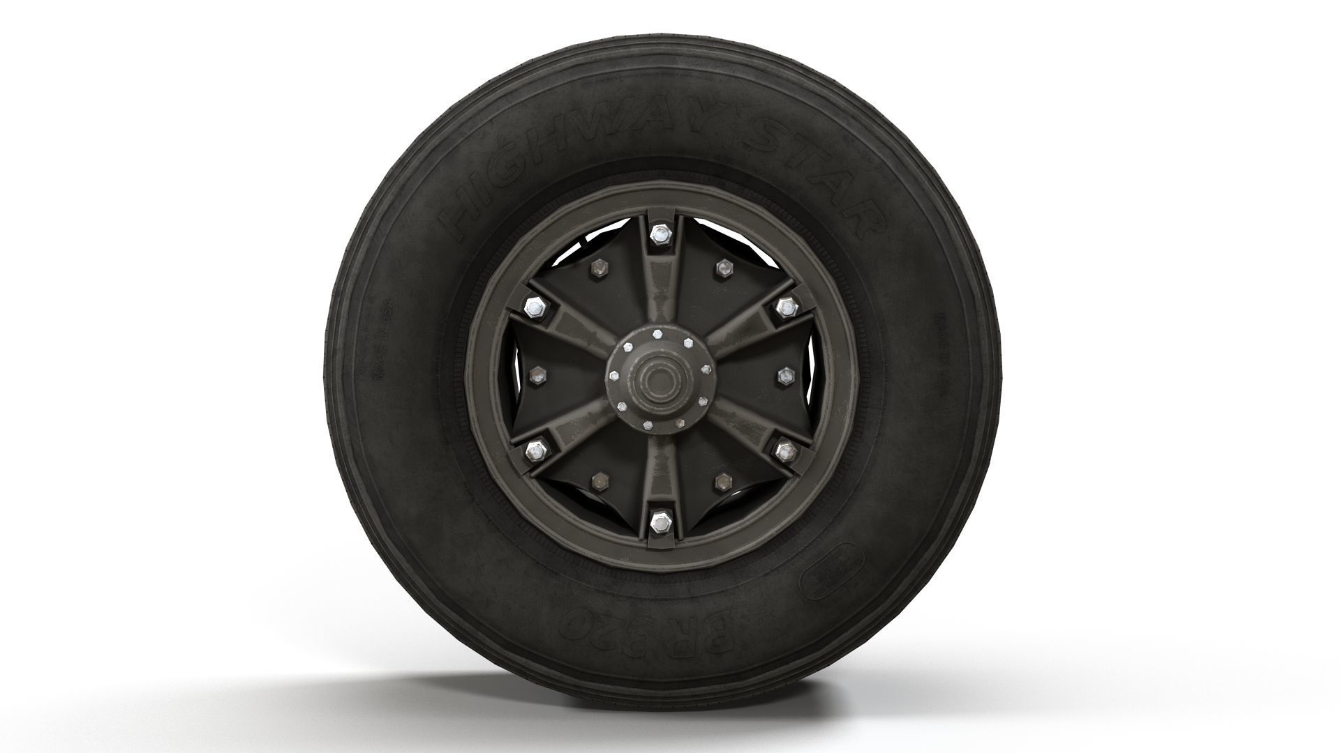 3D model PBR vintage truck wheels VR / AR / low-poly | CGTrader