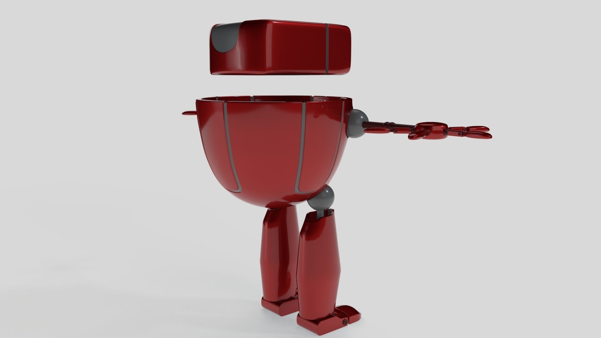 Fat Robot Rigged 3D model free 3D model rigged | CGTrader