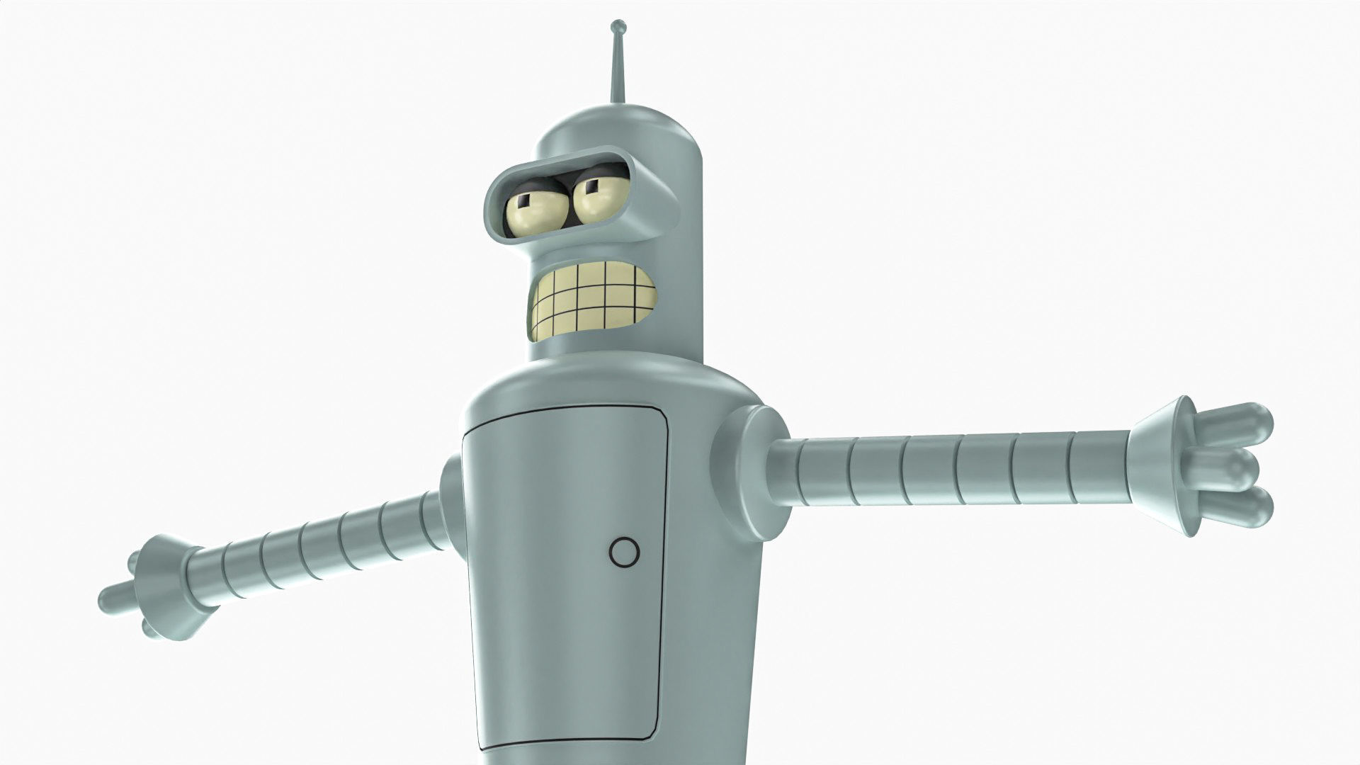 Bender Bending Rodriguez - Rigged 3D model rigged | CGTrader