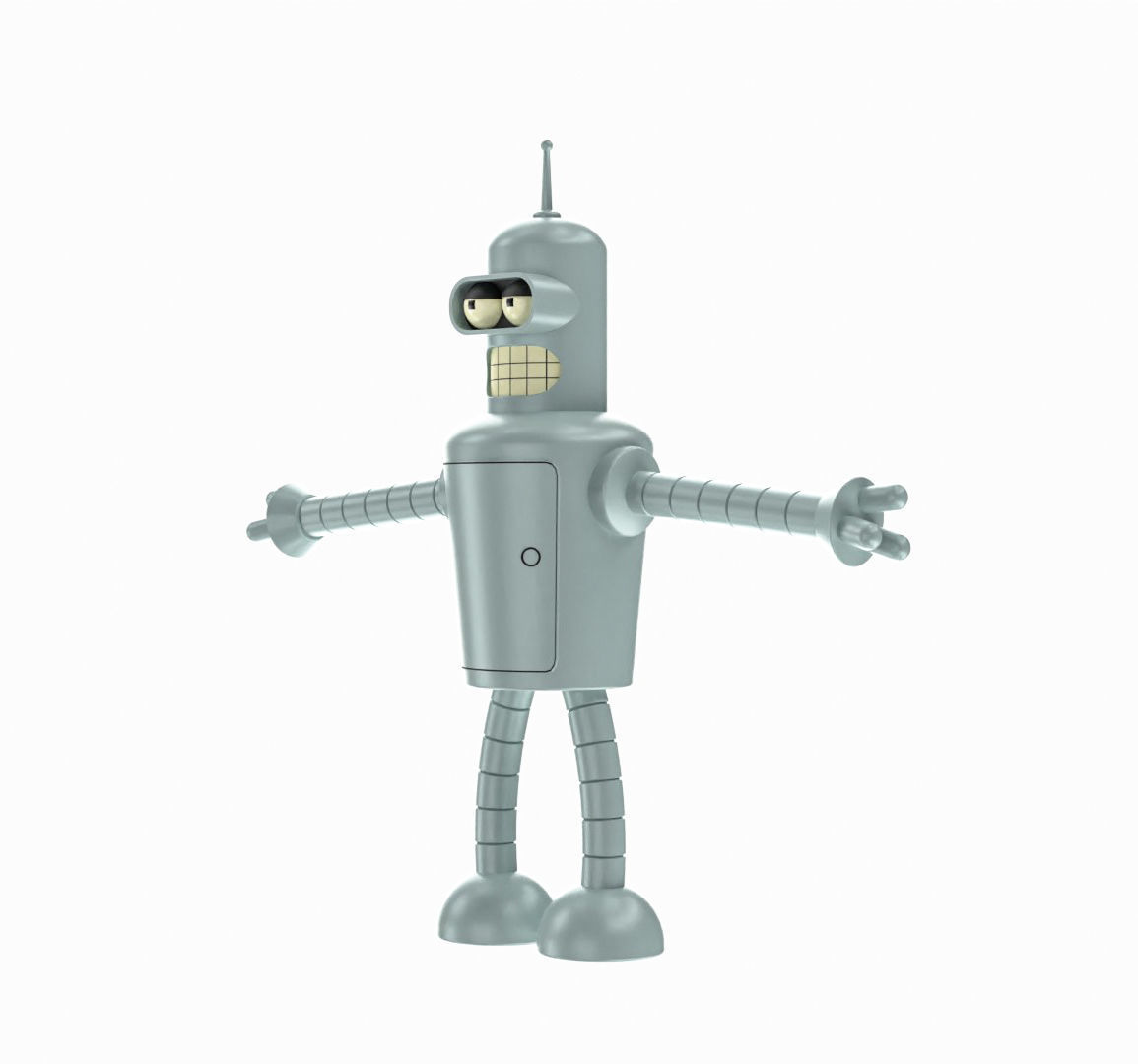 Bender Bending Rodriguez - Rigged 3D model rigged | CGTrader