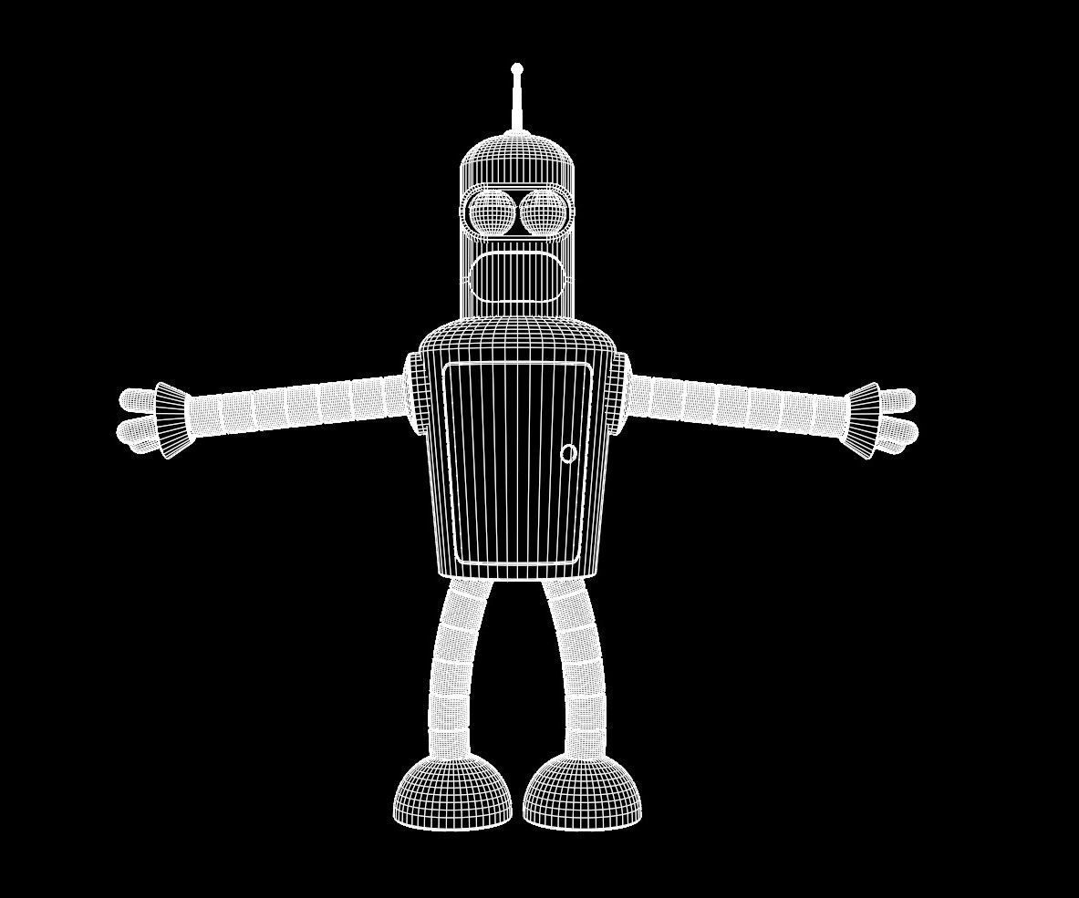 Bender Bending Rodriguez - Rigged 3D model rigged | CGTrader