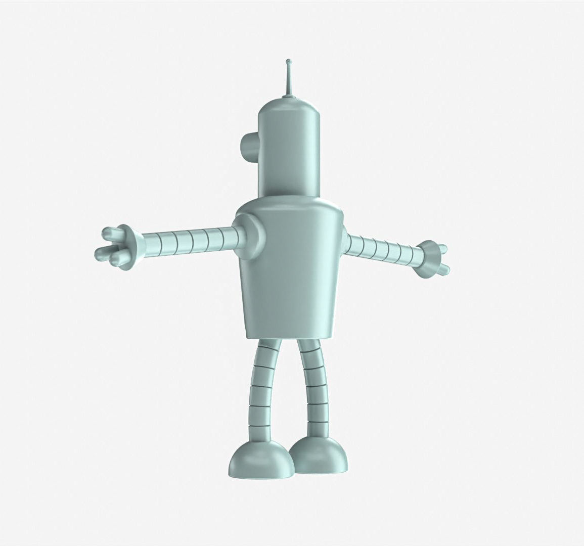 Bender Bending Rodriguez - Rigged 3D model rigged | CGTrader
