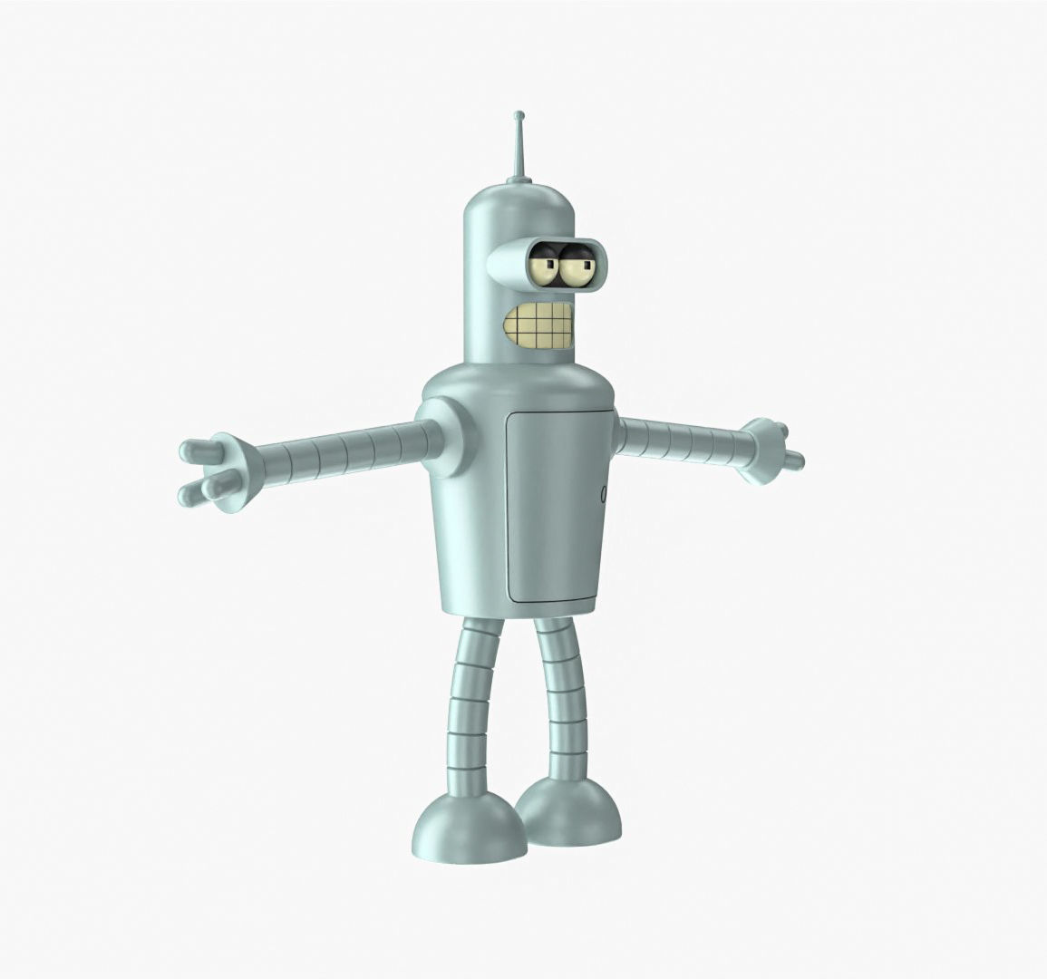 Bender Bending Rodriguez - Rigged 3D model rigged | CGTrader