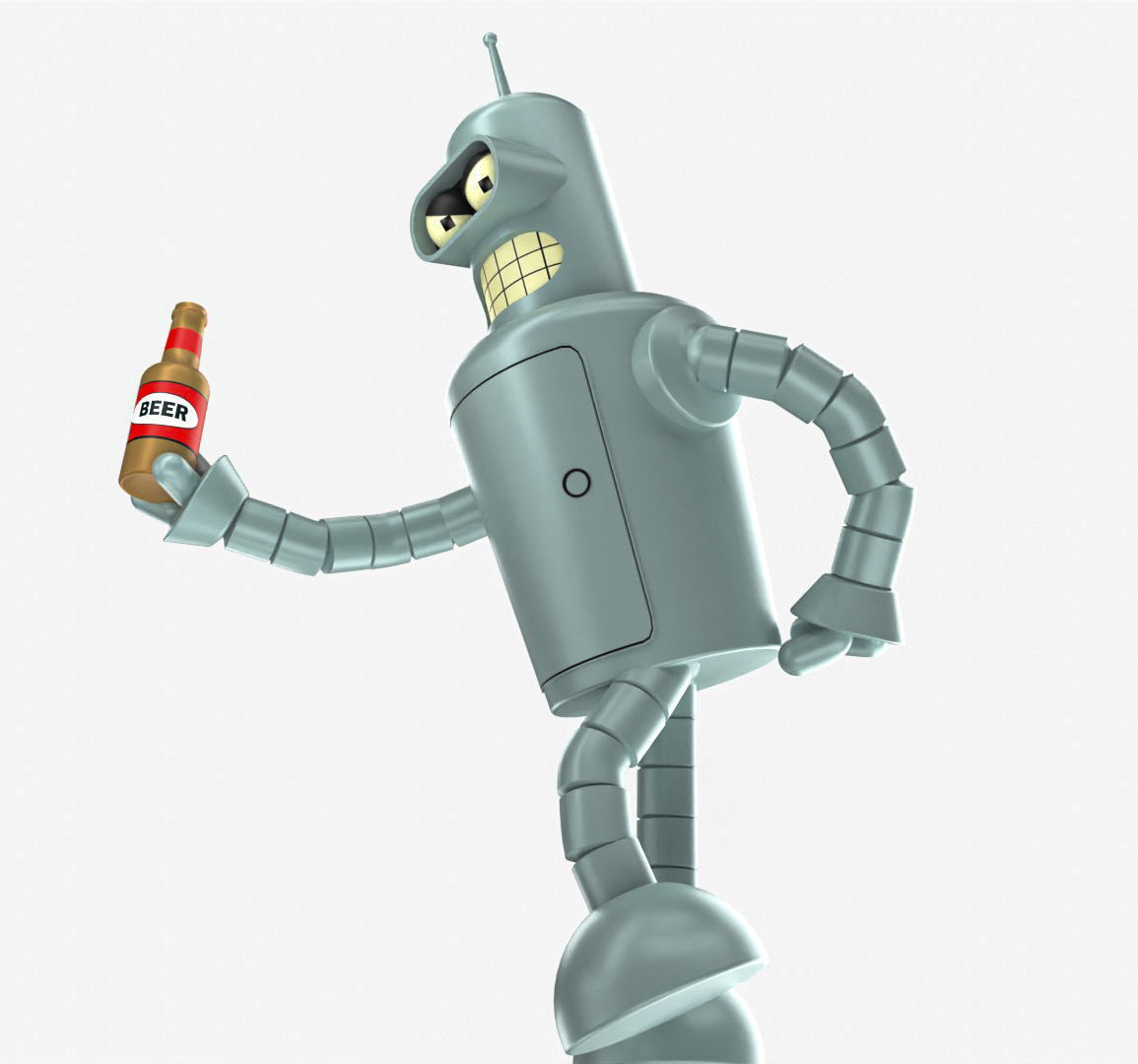 Bender Bending Rodriguez - Rigged 3D model rigged | CGTrader