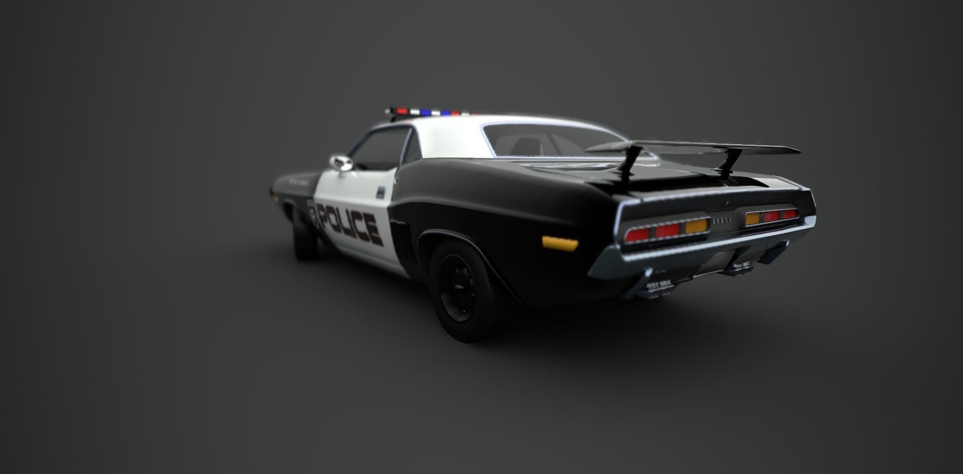3D model Police Dodge Challenger VR / AR / low-poly | CGTrader