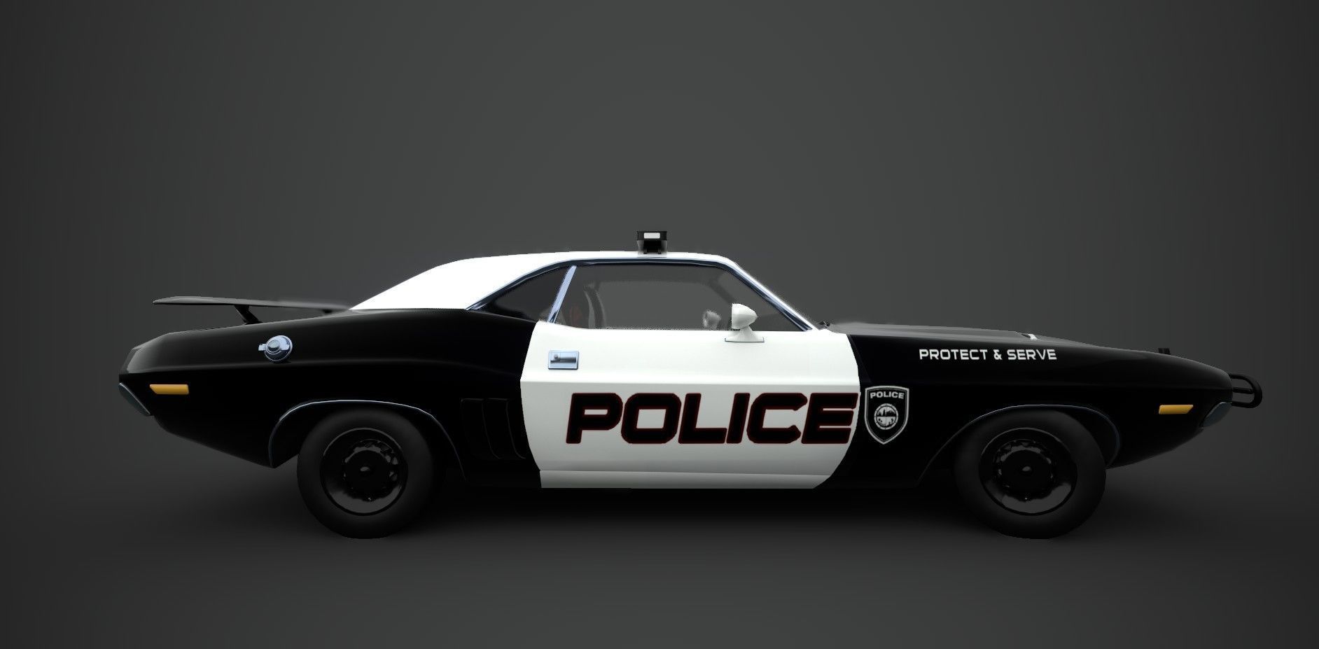3D model Police Dodge Challenger VR / AR / low-poly | CGTrader