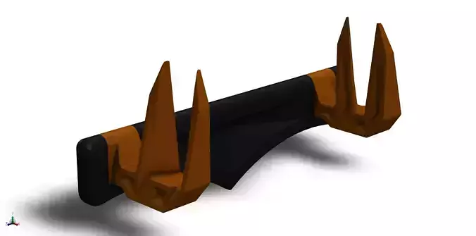 Scroll Dagger Wall Mount free 3D model 3D printable | CGTrader