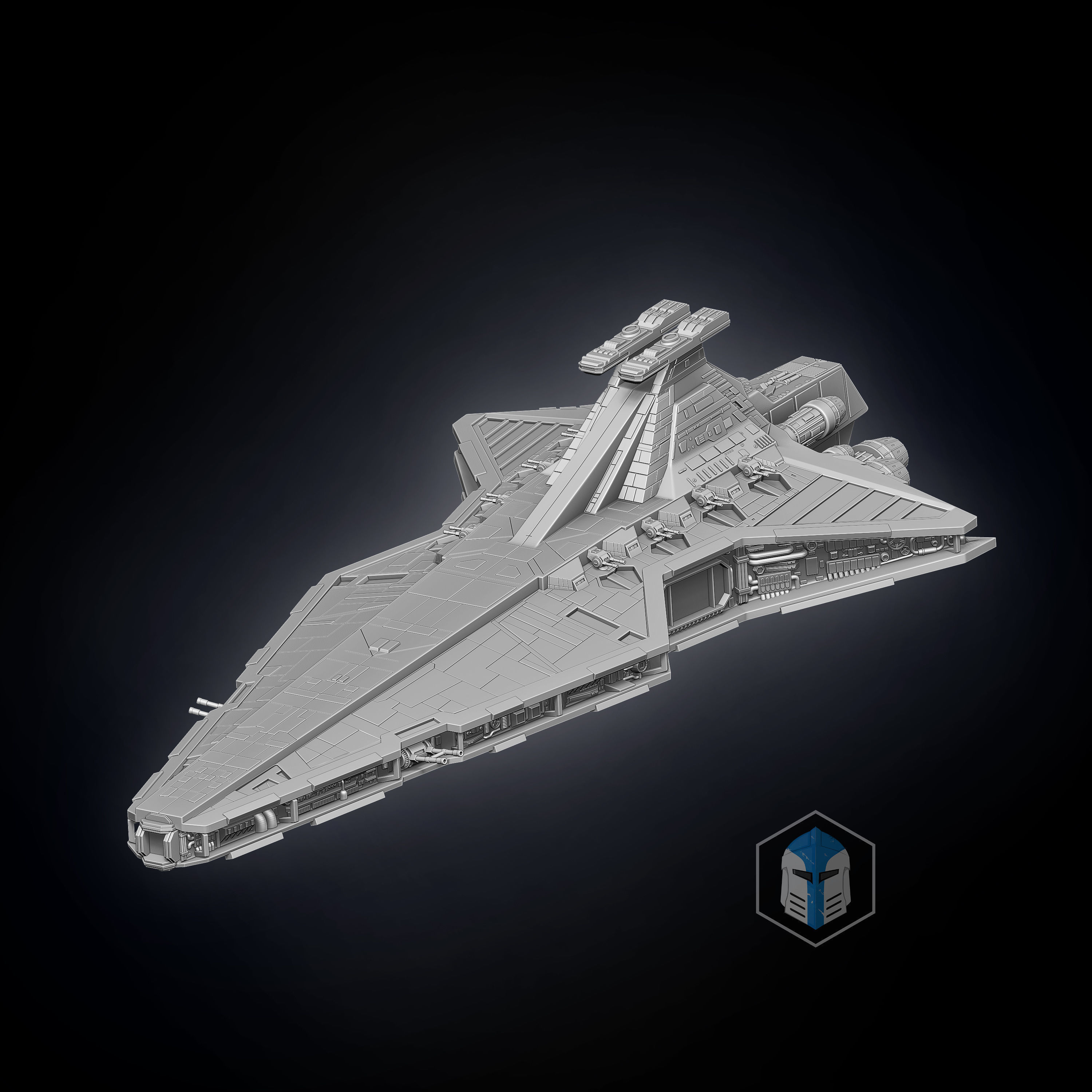 Clone Wars Venator Capital Ship 3D model 3D printable | CGTrader