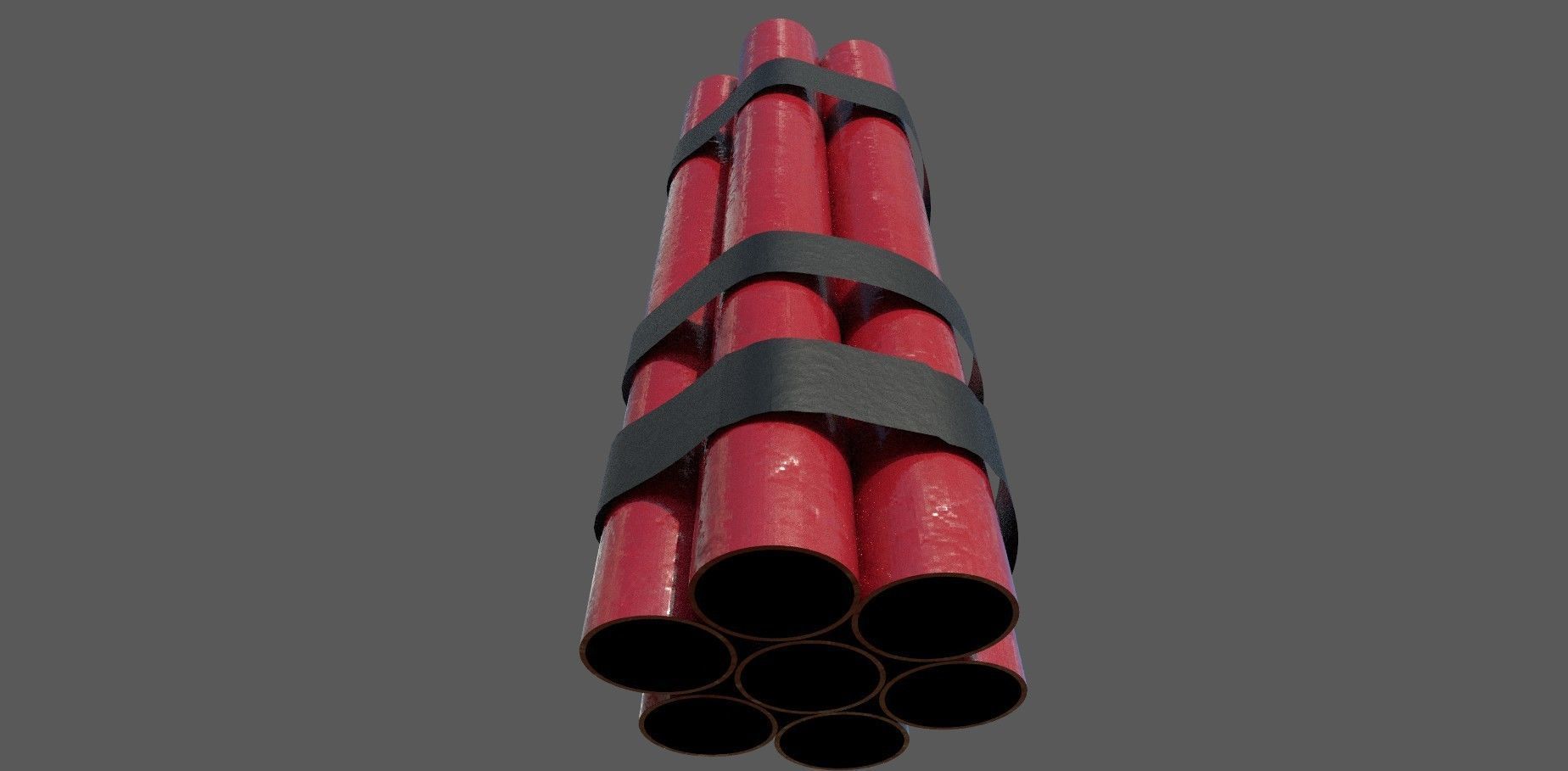 3D model Dynamite Explosive Pack Low-poly 3D model VR / AR / low-poly ...