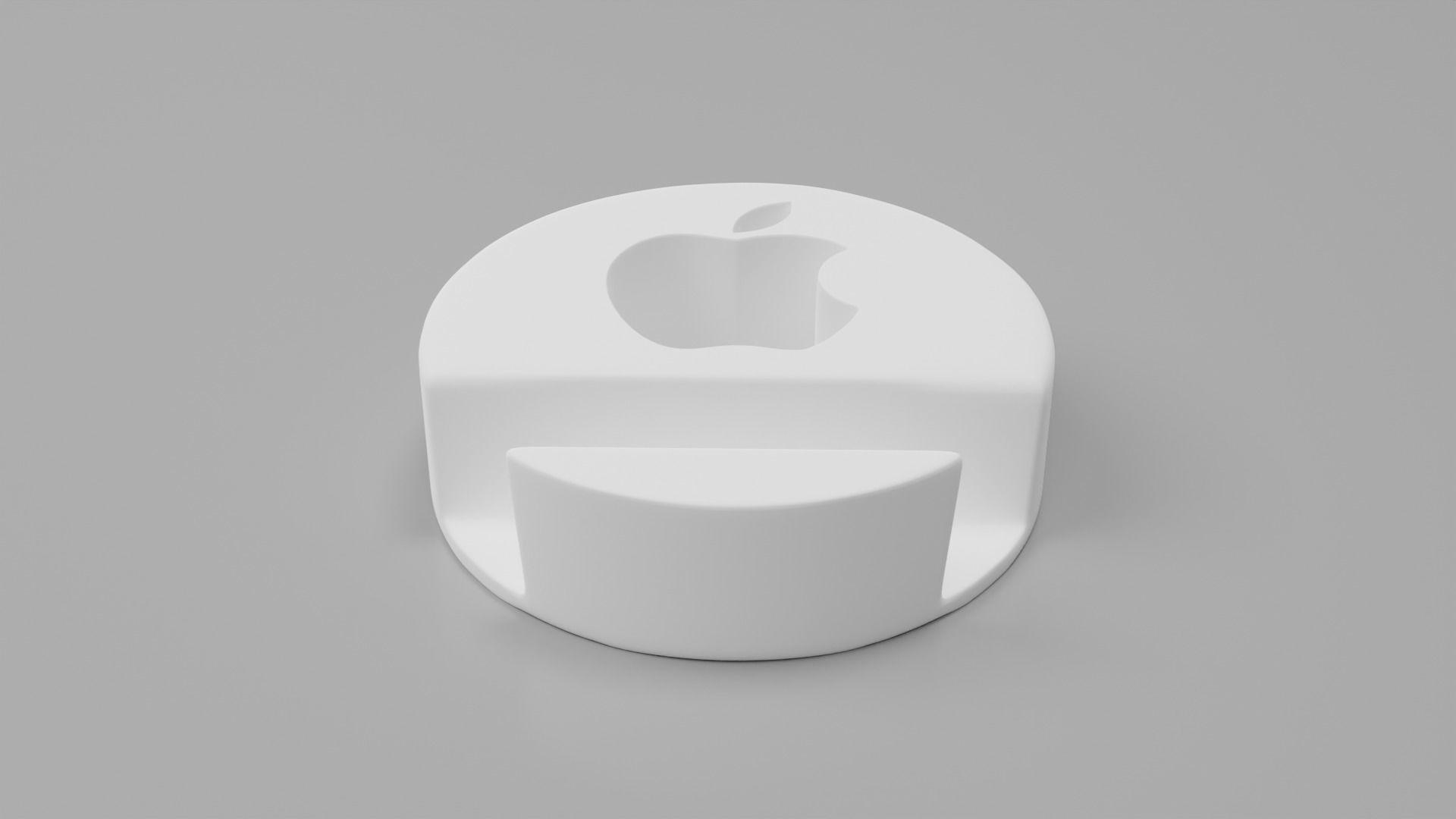 Apple logo phone stand 3D model 3D printable | CGTrader