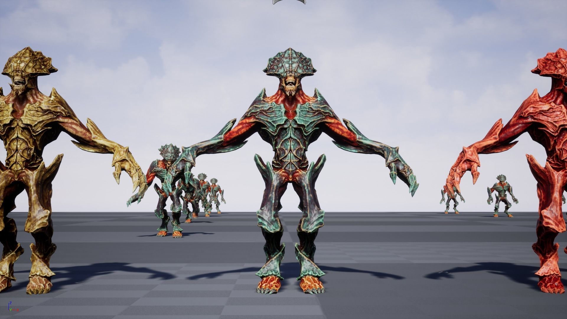 3D model Spiked Monster VR / AR / low-poly rigged animated | CGTrader