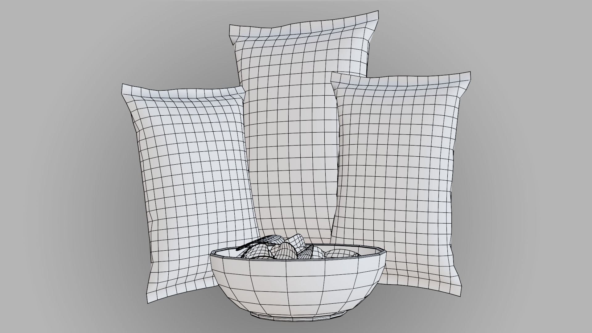 3D model Crisps Low-Poly bag of chips VR / AR / low-poly | CGTrader