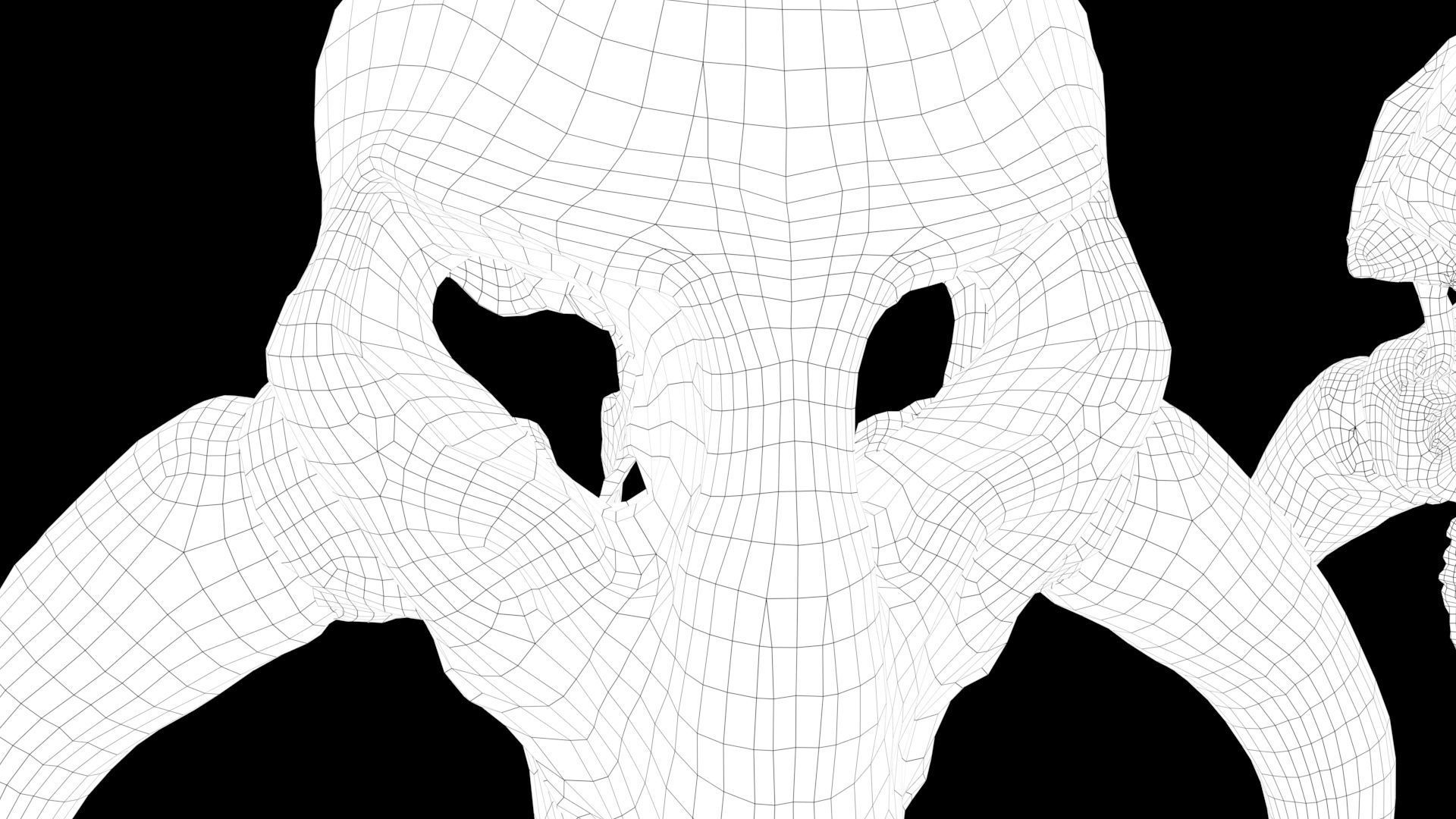 Mandalorian scull Mythosaur Skull low poly and hi poly model 3D model ...