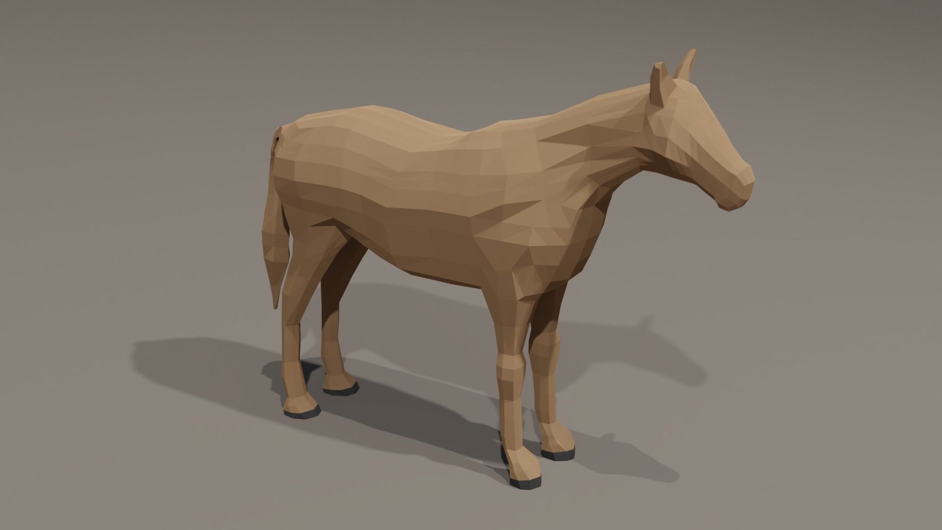 3D model Low poly Horse VR / AR / low-poly | CGTrader