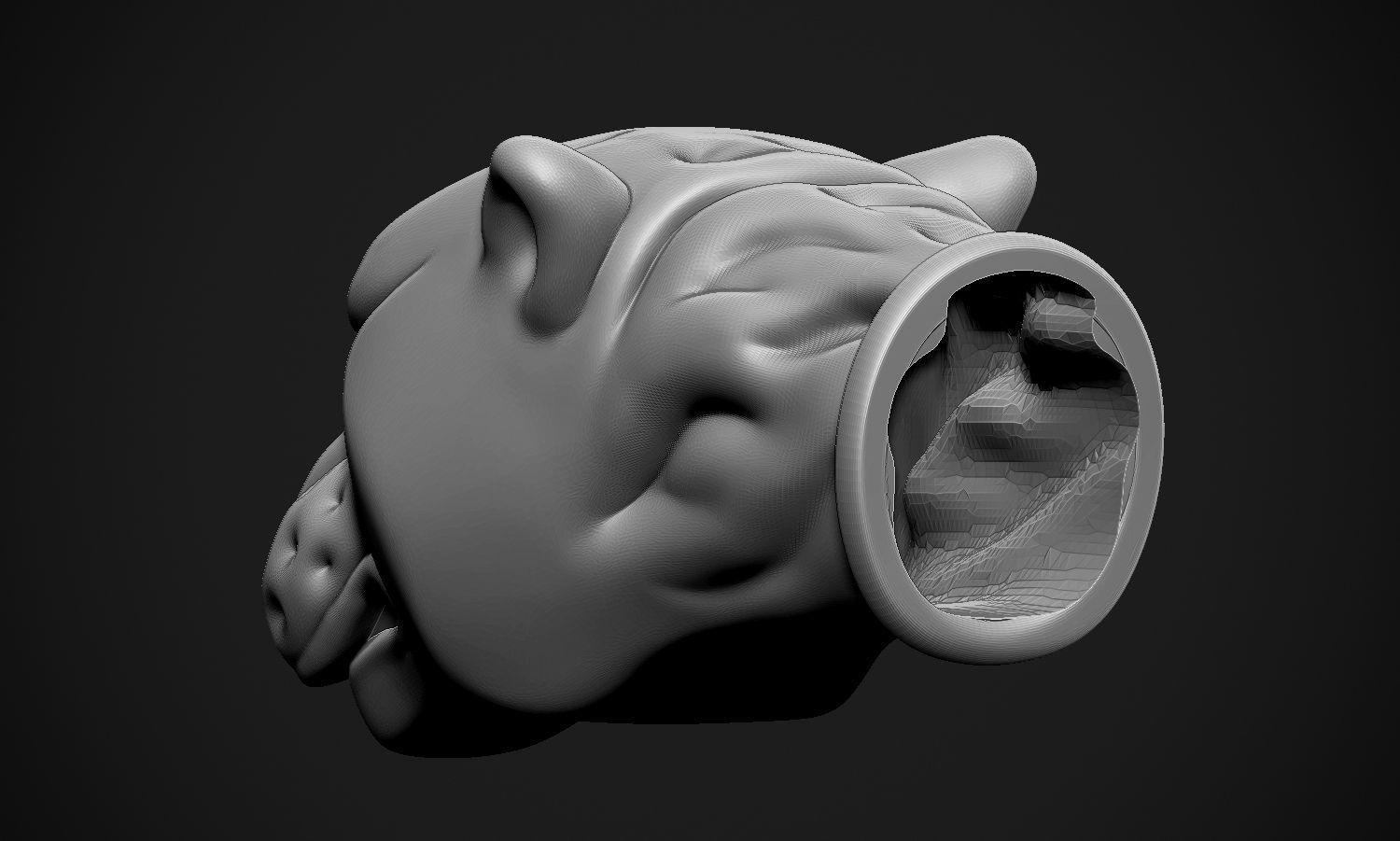 Panther Head 3D model 3D printable | CGTrader